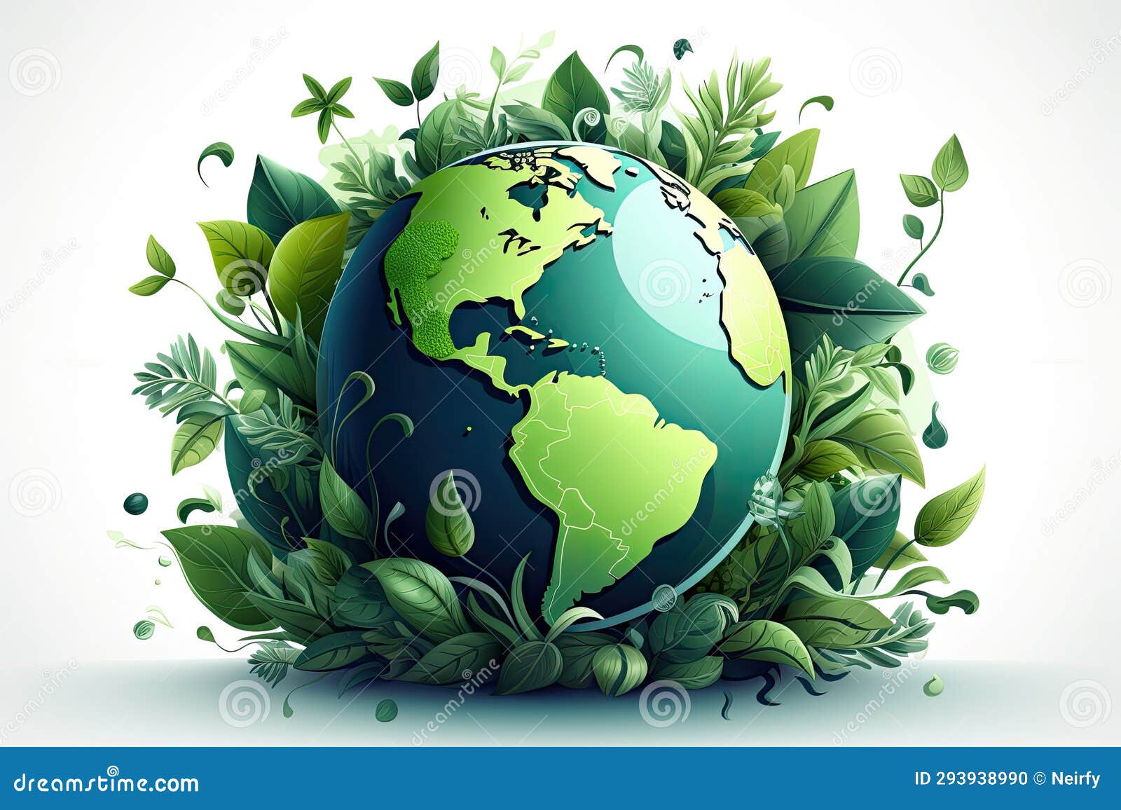 Save the Green Planet Concept with Green Earth Globe, Earth Day Stock ...