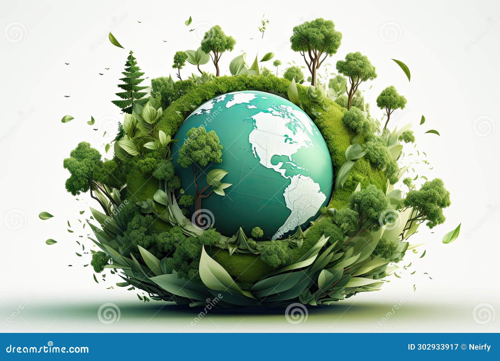 Save the Green Planet Concept with Green Earth Globe, Earth Day Stock ...