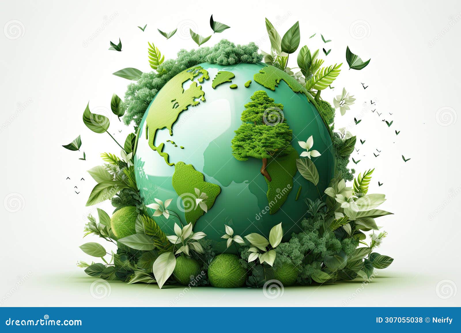 Save the Green Planet Concept with Green Earth Globe, Earth Day Stock ...