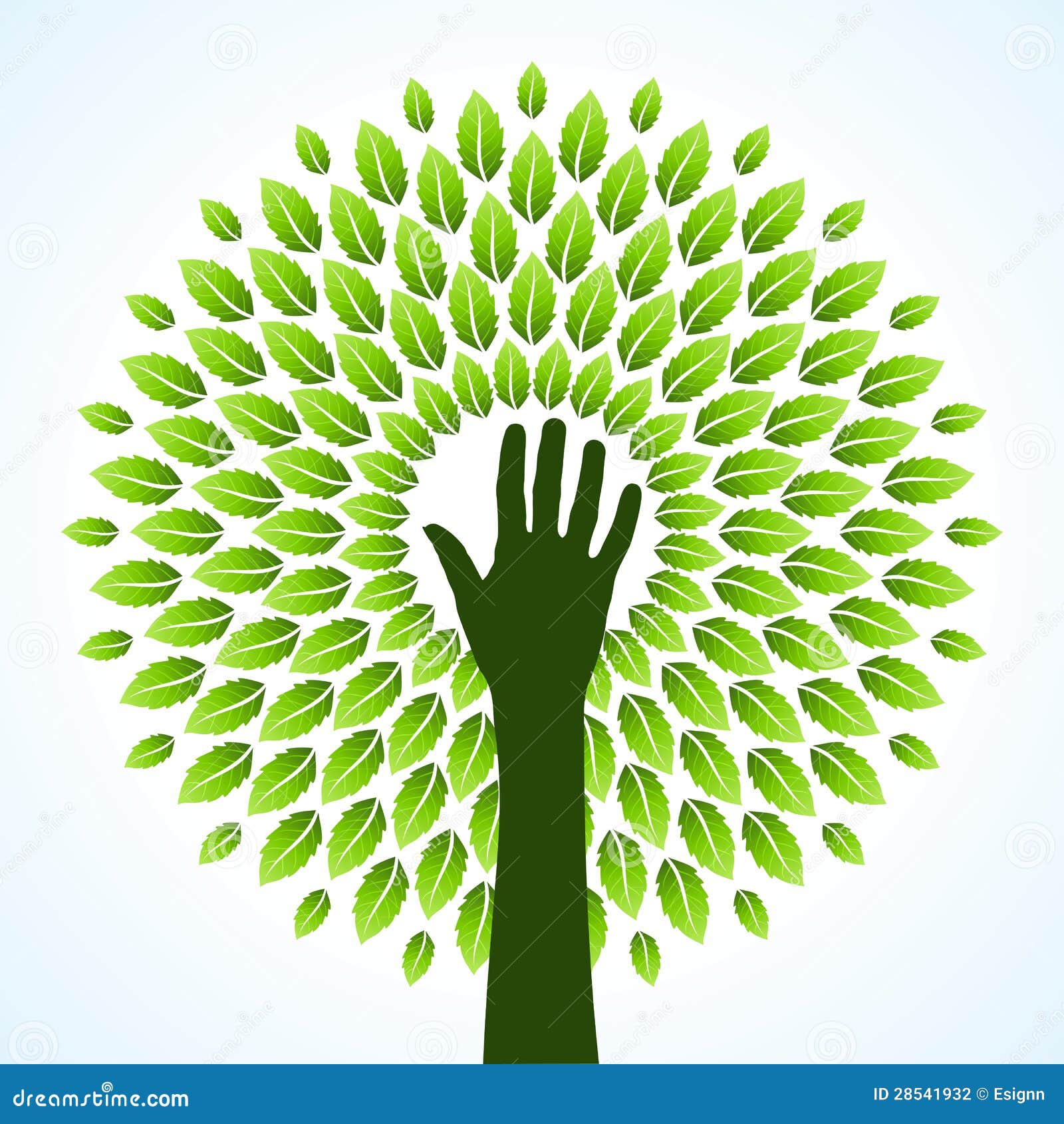 Save Greenery Concept with Human Heads Stock Vector - Illustration of ...