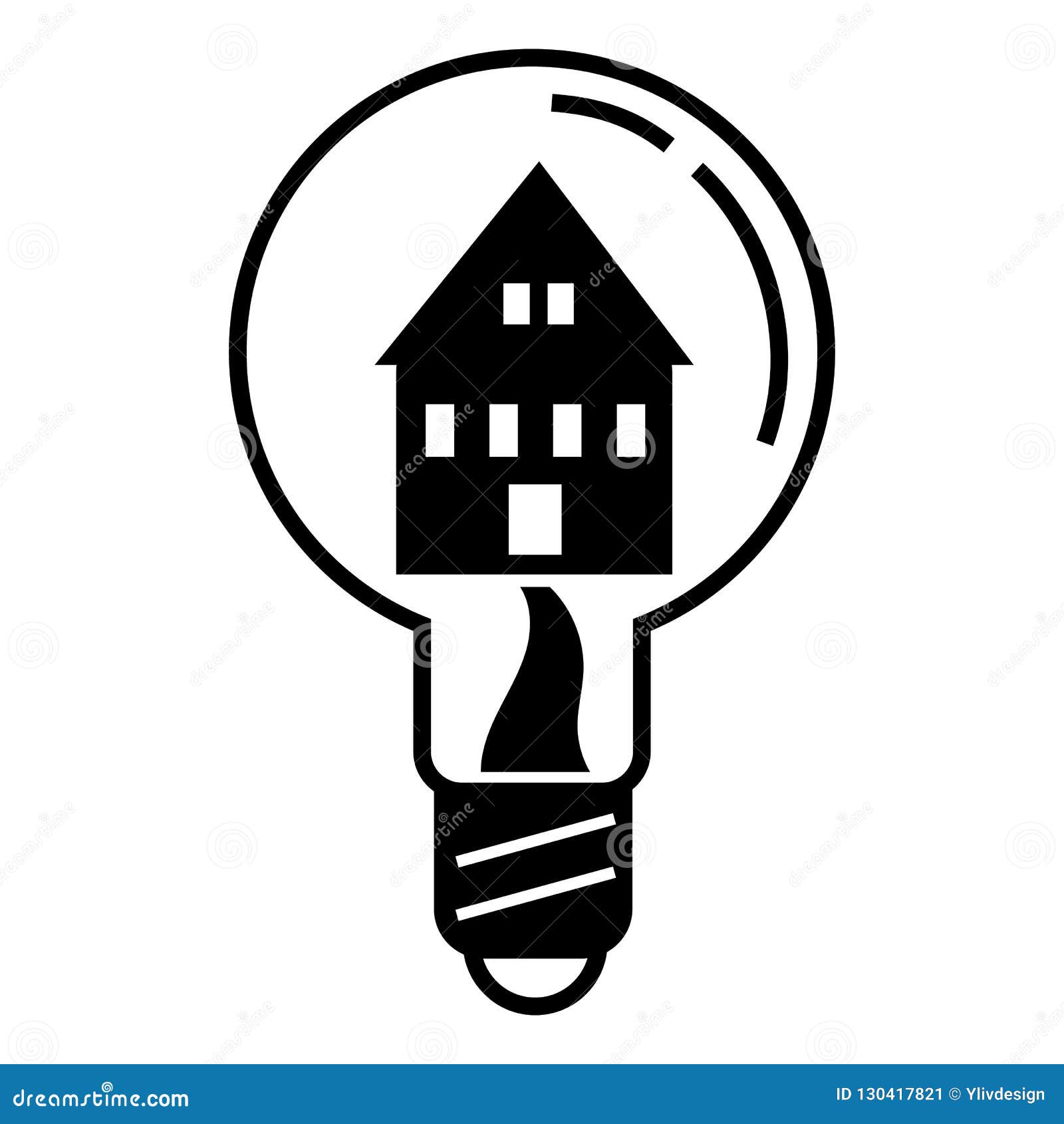 Save Home Light Icon, Simple Style Stock Vector - Illustration of earth ...