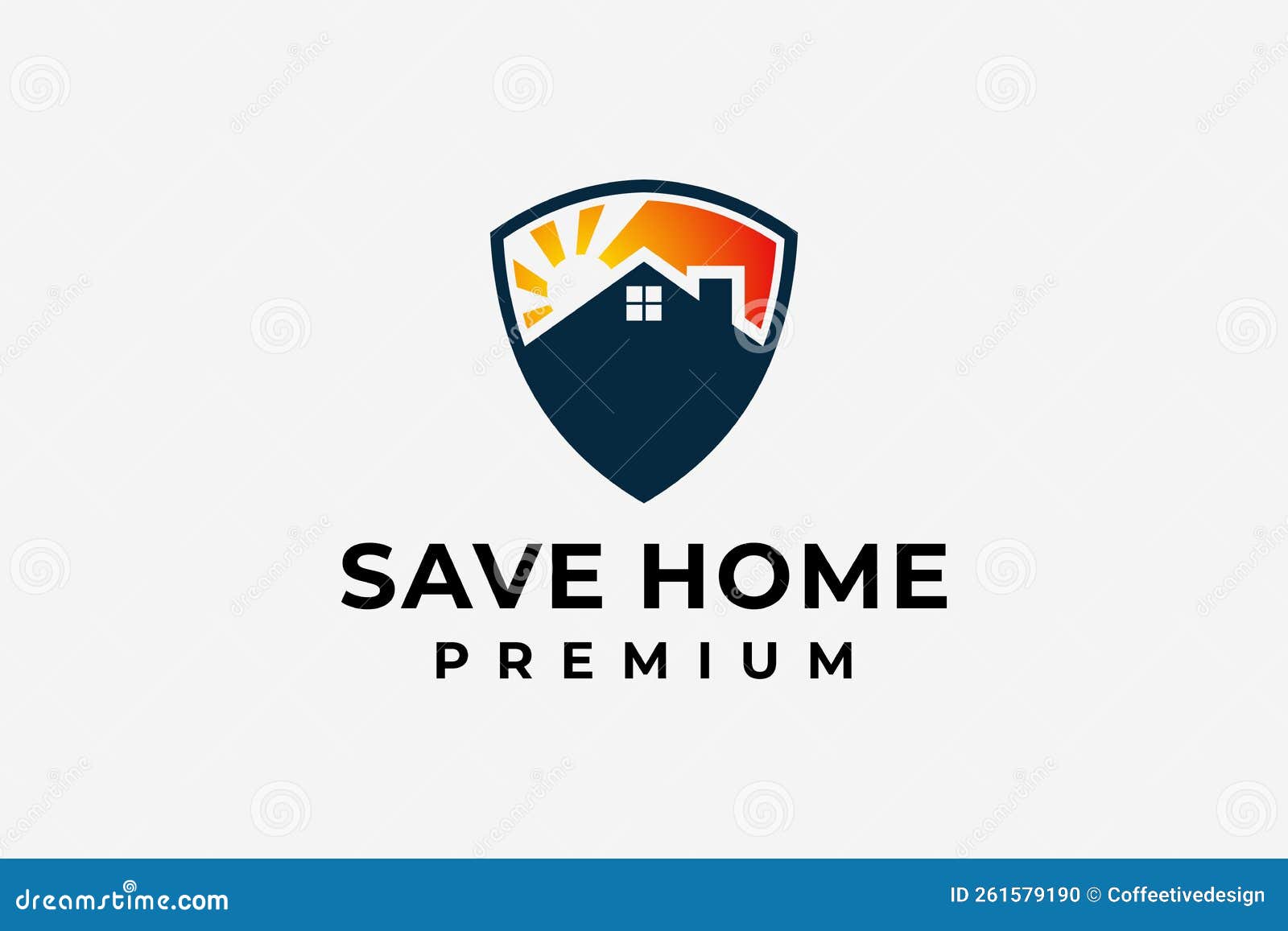 Save home logo abstract stock illustration. Illustration of home ...