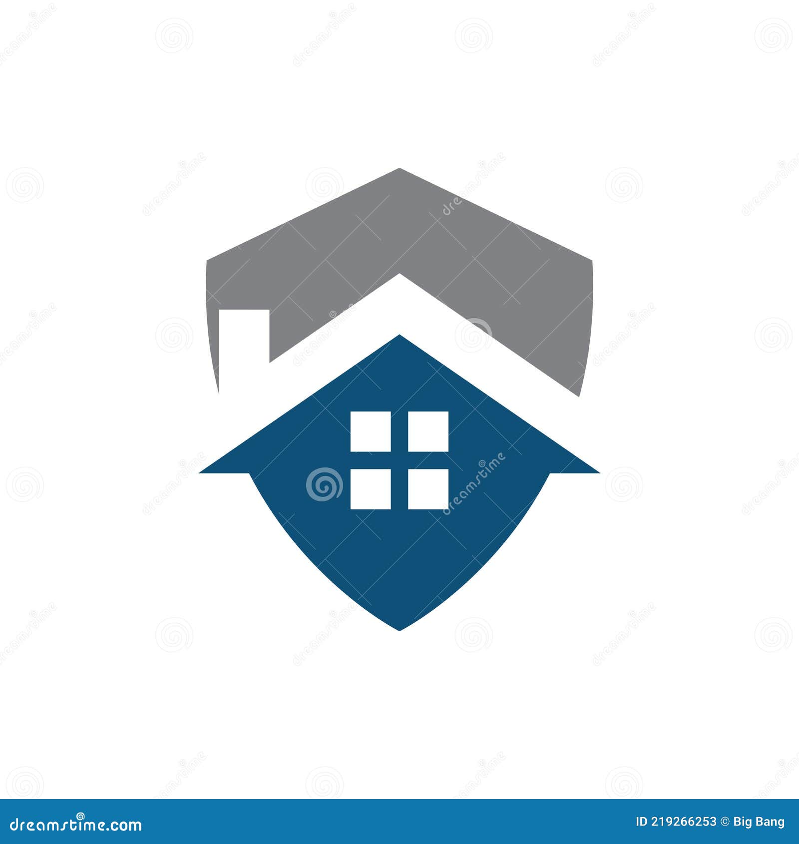 Save House Logo Design Template Save House with Shield Design Stock ...