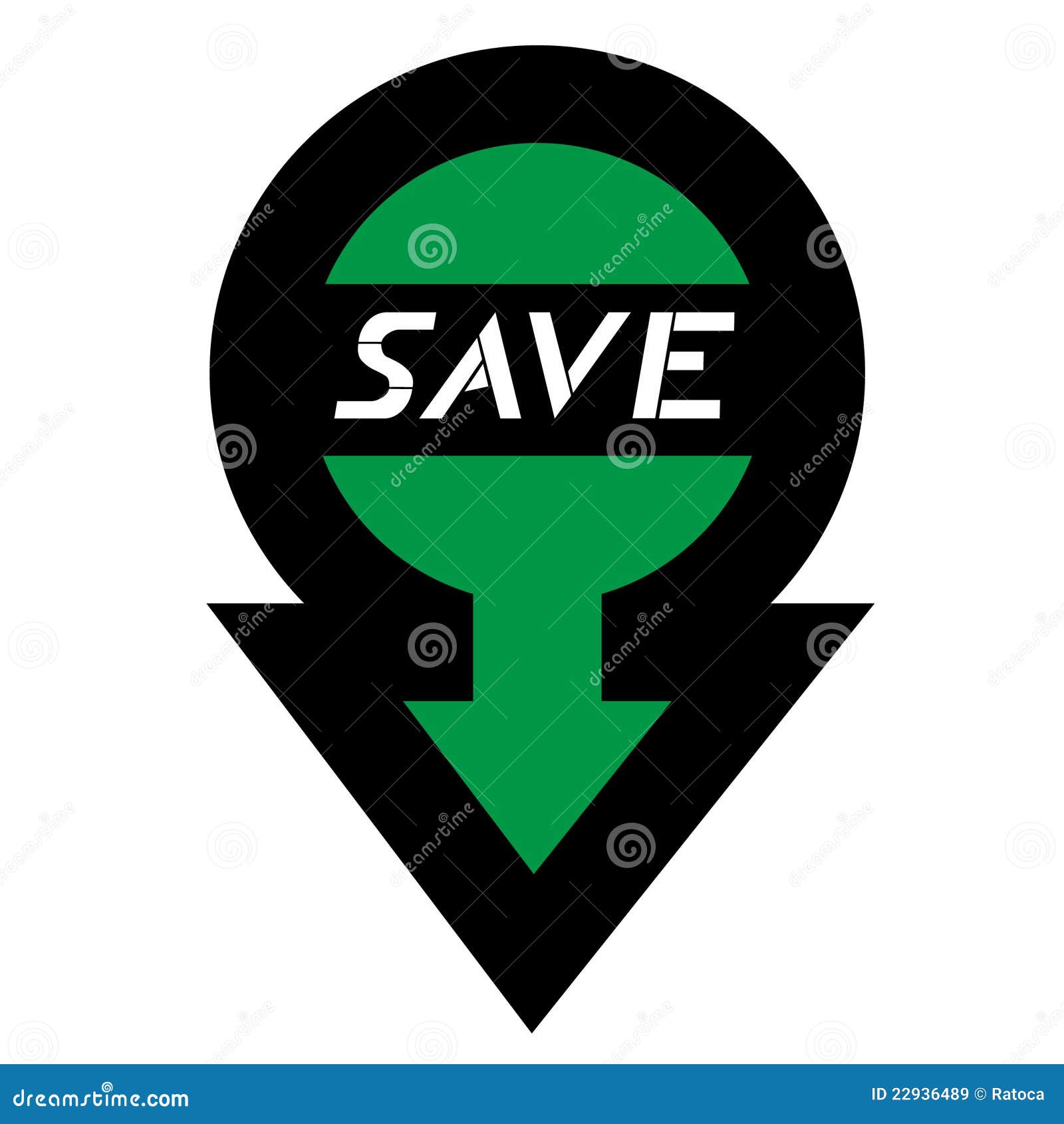 Save Icon Vector Isolated On White Background, Logo Concept Of S ...