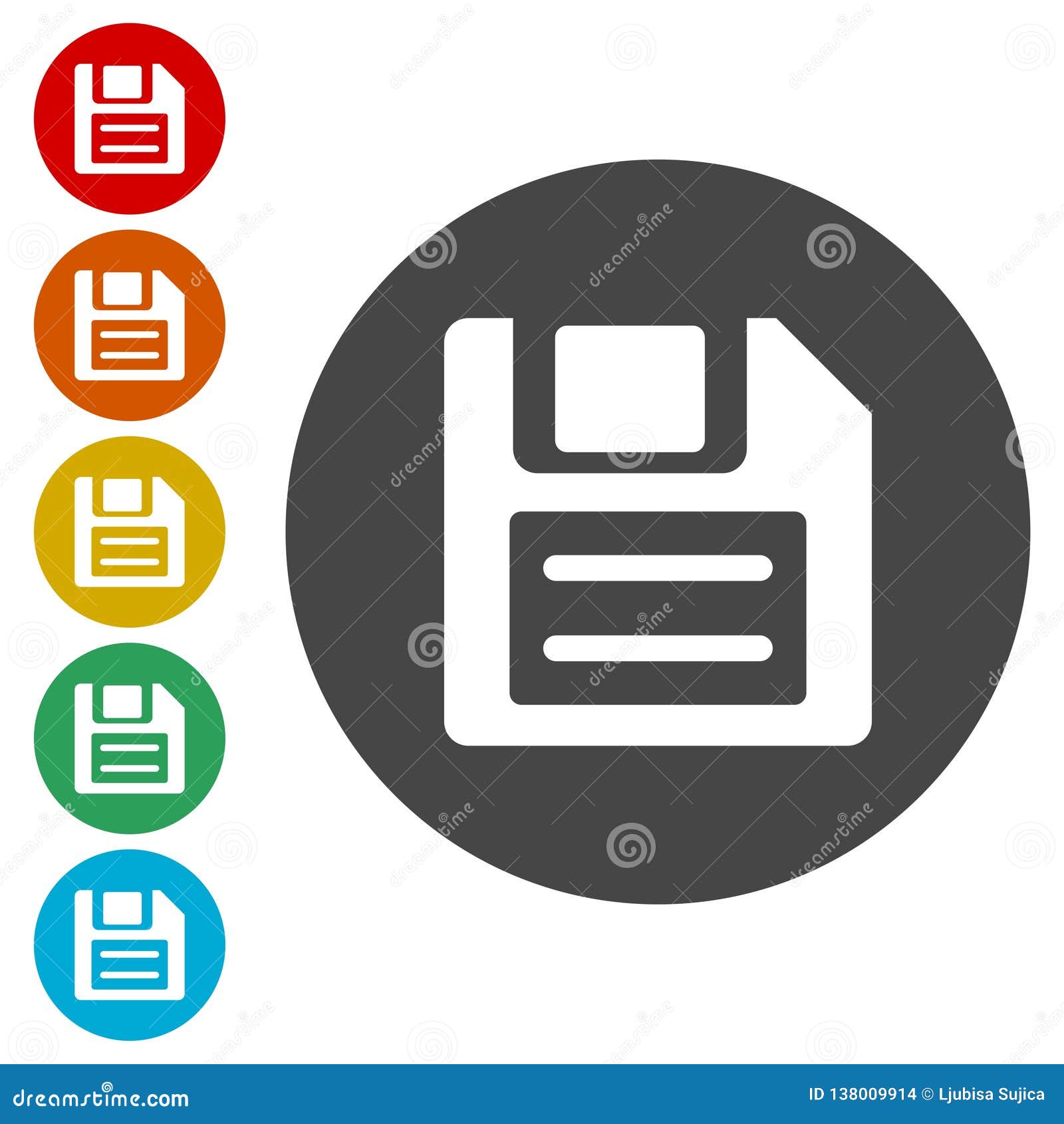 Save Icon, File Save Icon, Disc Icon Stock Vector - Illustration of ...