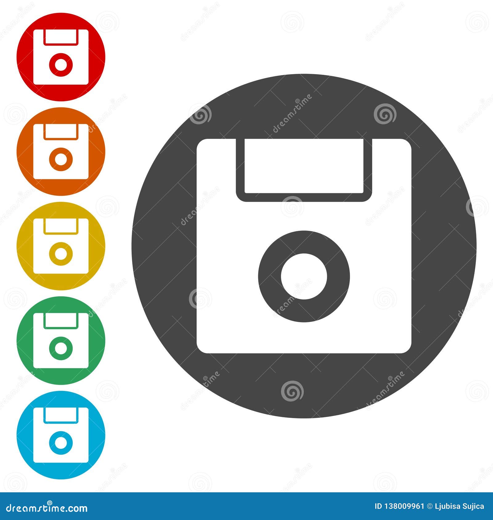 Save Icon, File Save Icon, Disc Icon Stock Vector - Illustration of ...
