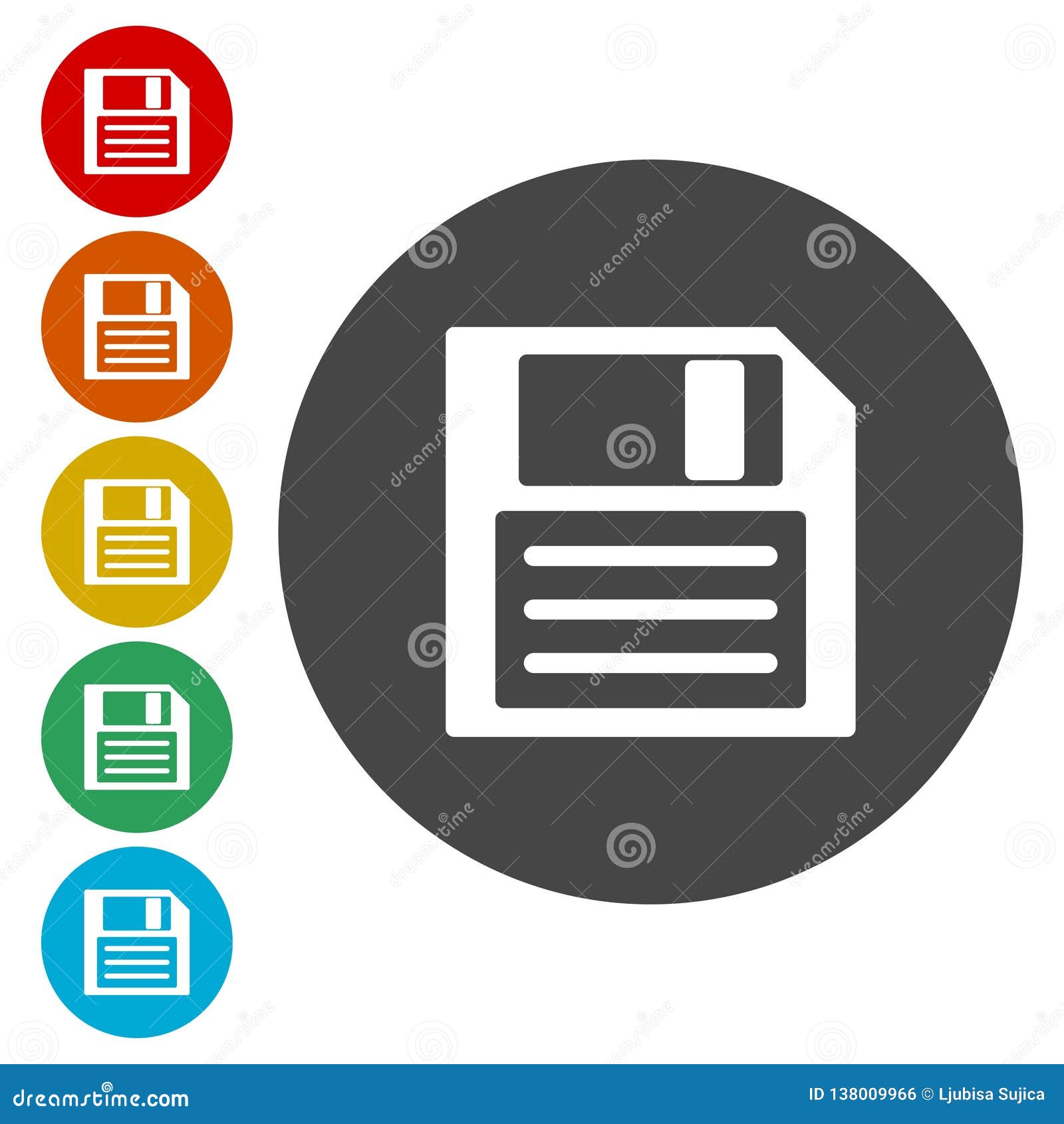 Save Icon, File Save Icon, Disc Icon Stock Vector - Illustration of ...