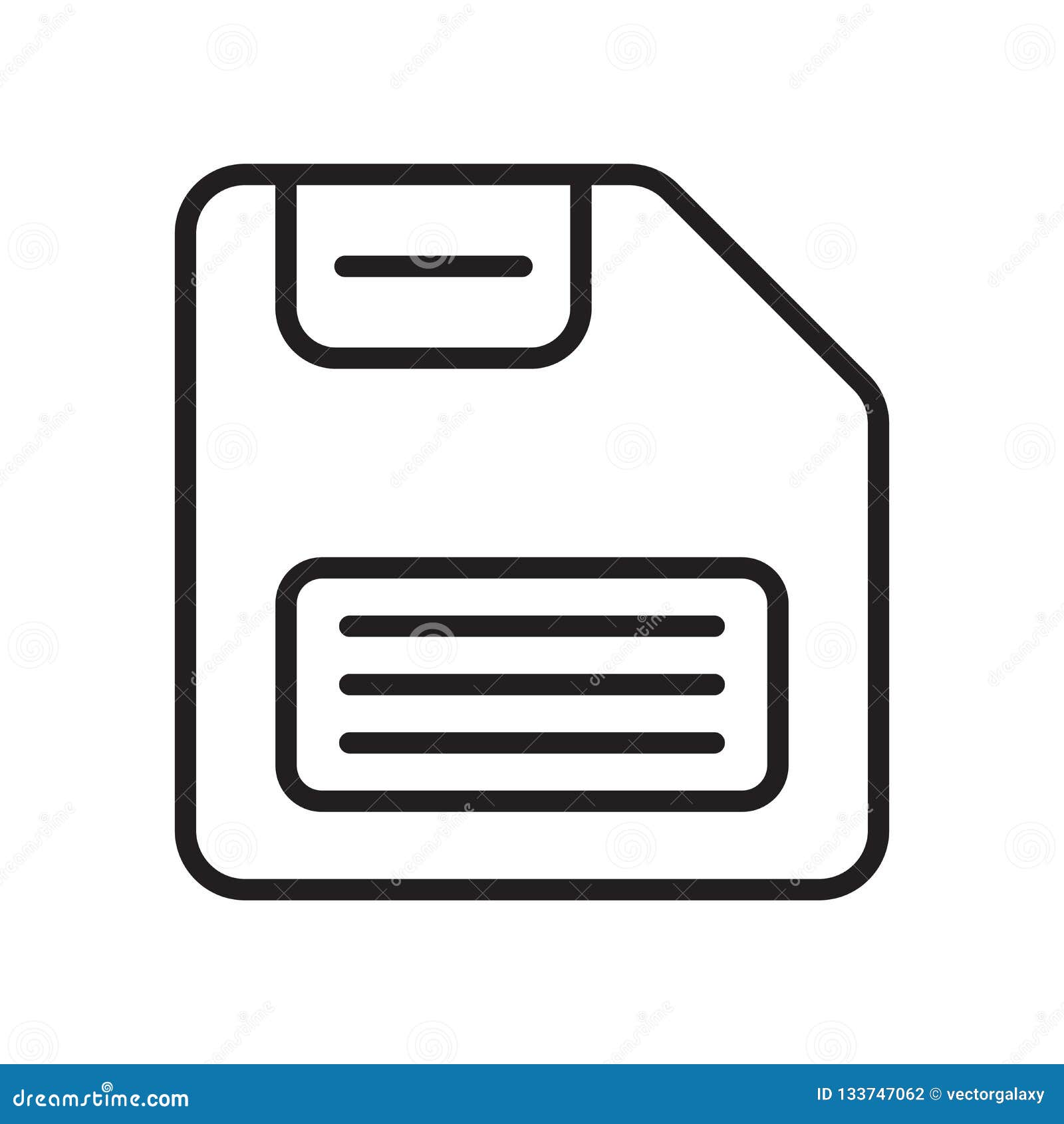 Save Icon Vector Sign and Symbol Isolated on White Background, S Stock ...