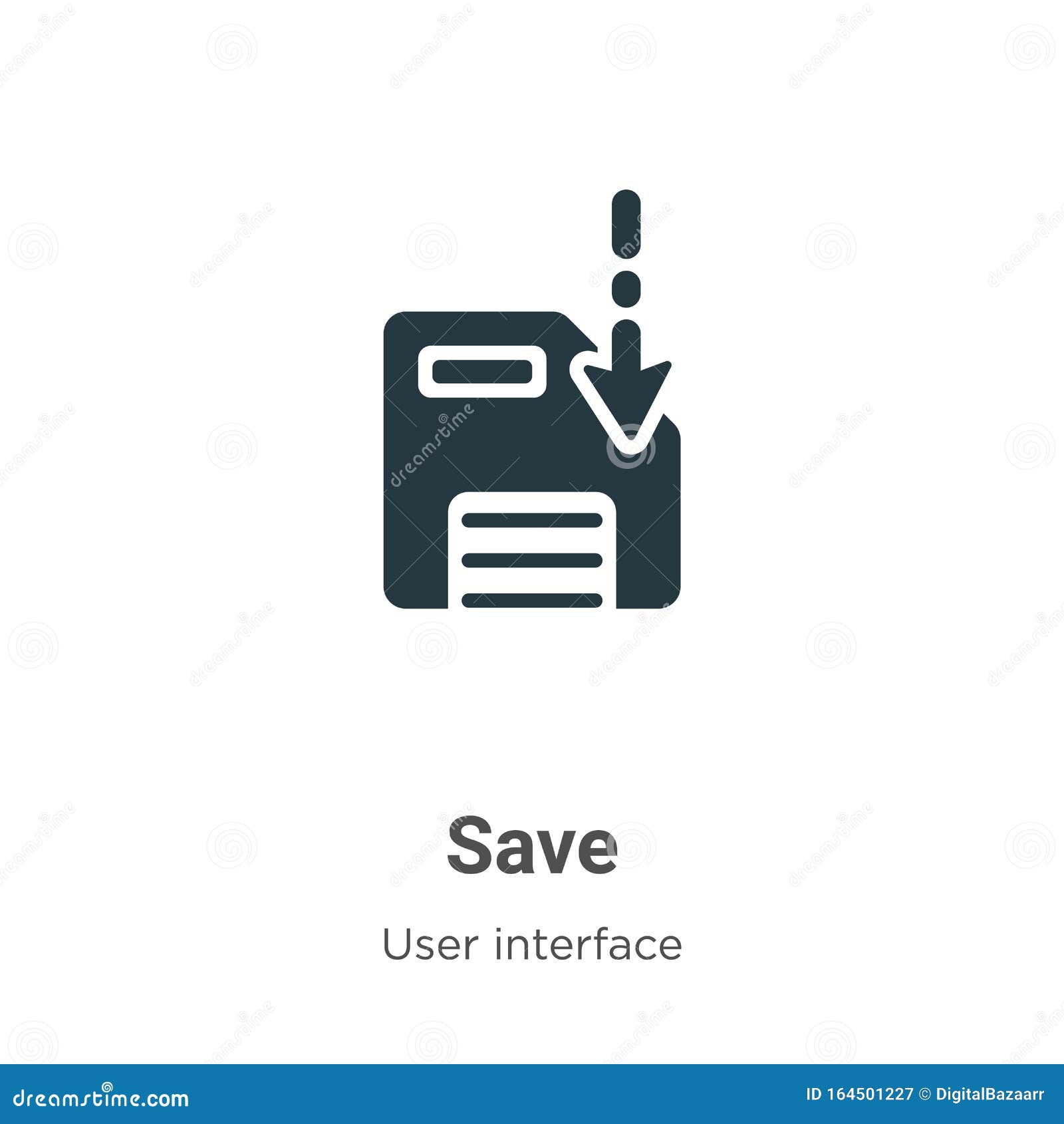 Save Icon Vector Icon on White Background. Flat Vector Save Icon Icon ...
