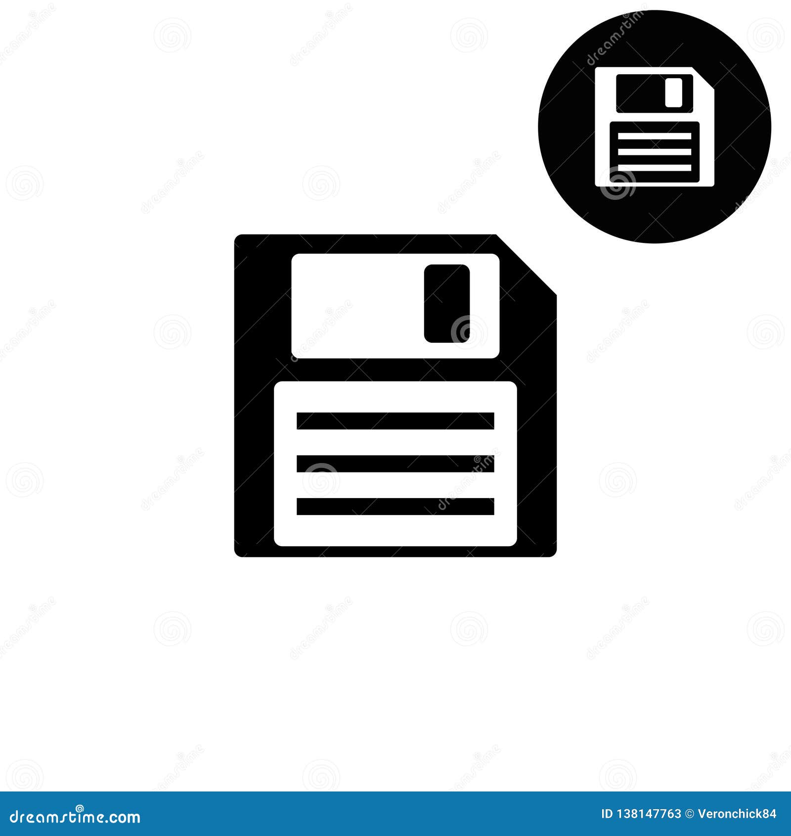 Save icon for web design stock vector. Illustration of design - 138147763