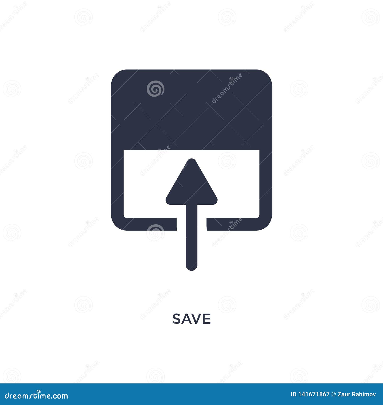 Save Icon on White Background. Simple Element Illustration from ...