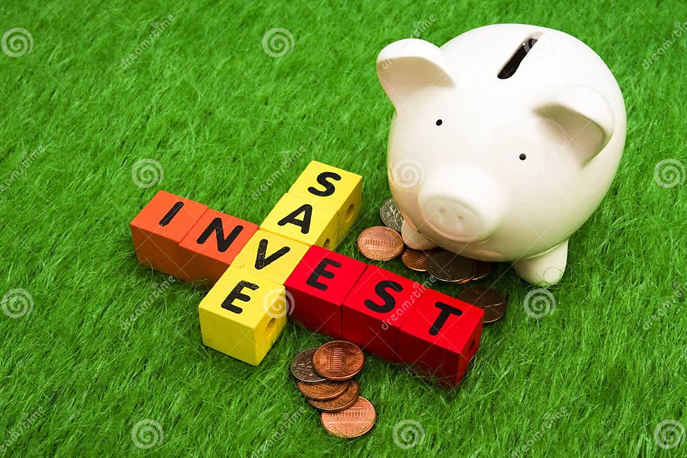Save and Invest stock photo. Image of grass, invest, earn - 4836742