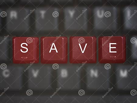 SAVE Keys on Computer Keyboard Stock Image - Image of payment, saving ...
