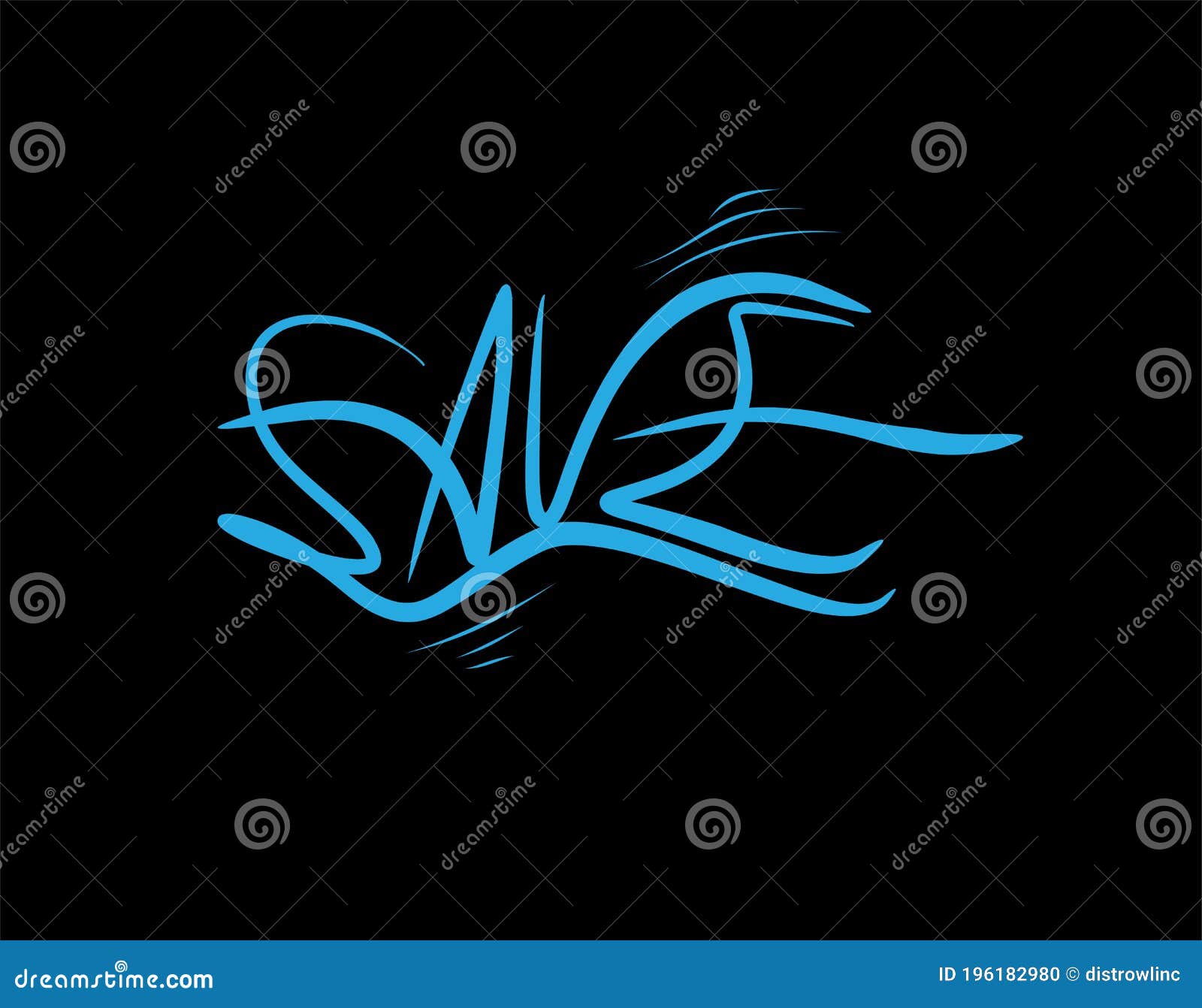Save Lettering Text. Modern Calligraphy Style Vector Illustration Stock ...