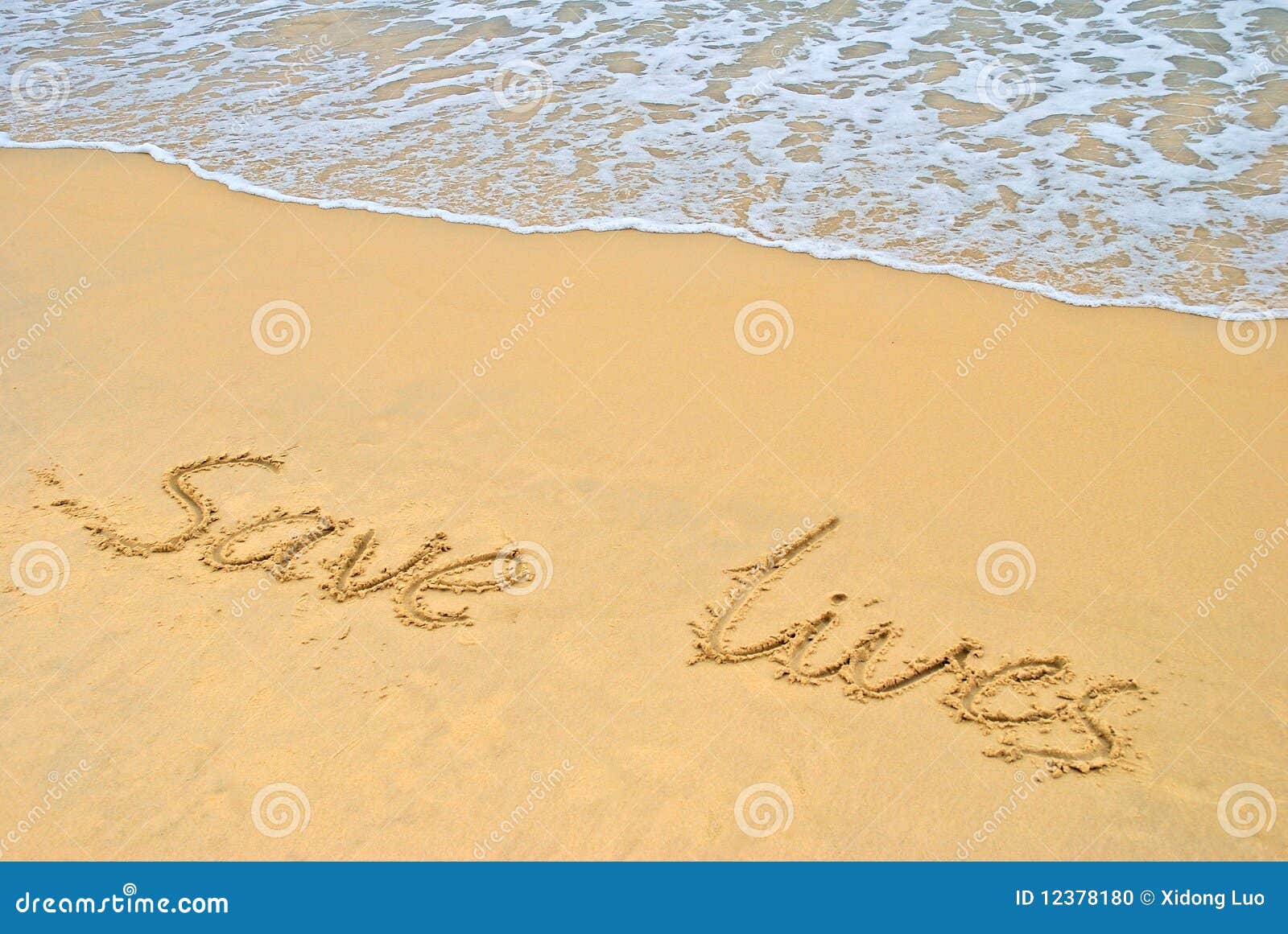 Save Lives stock photo. Image of beach, save, sand, lives - 12378180