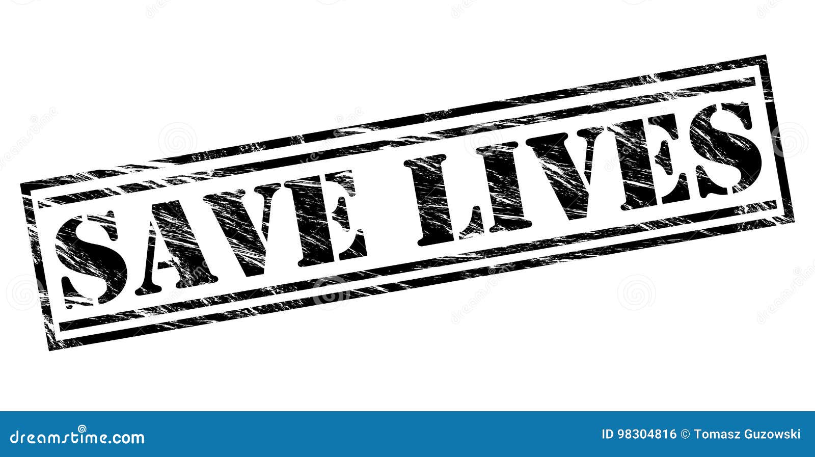 Save lives black stamp stock illustration. Illustration of illustrative ...