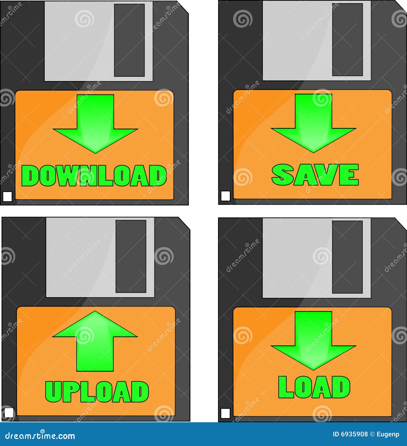 Save load stock vector. Illustration of download, sign - 6935908