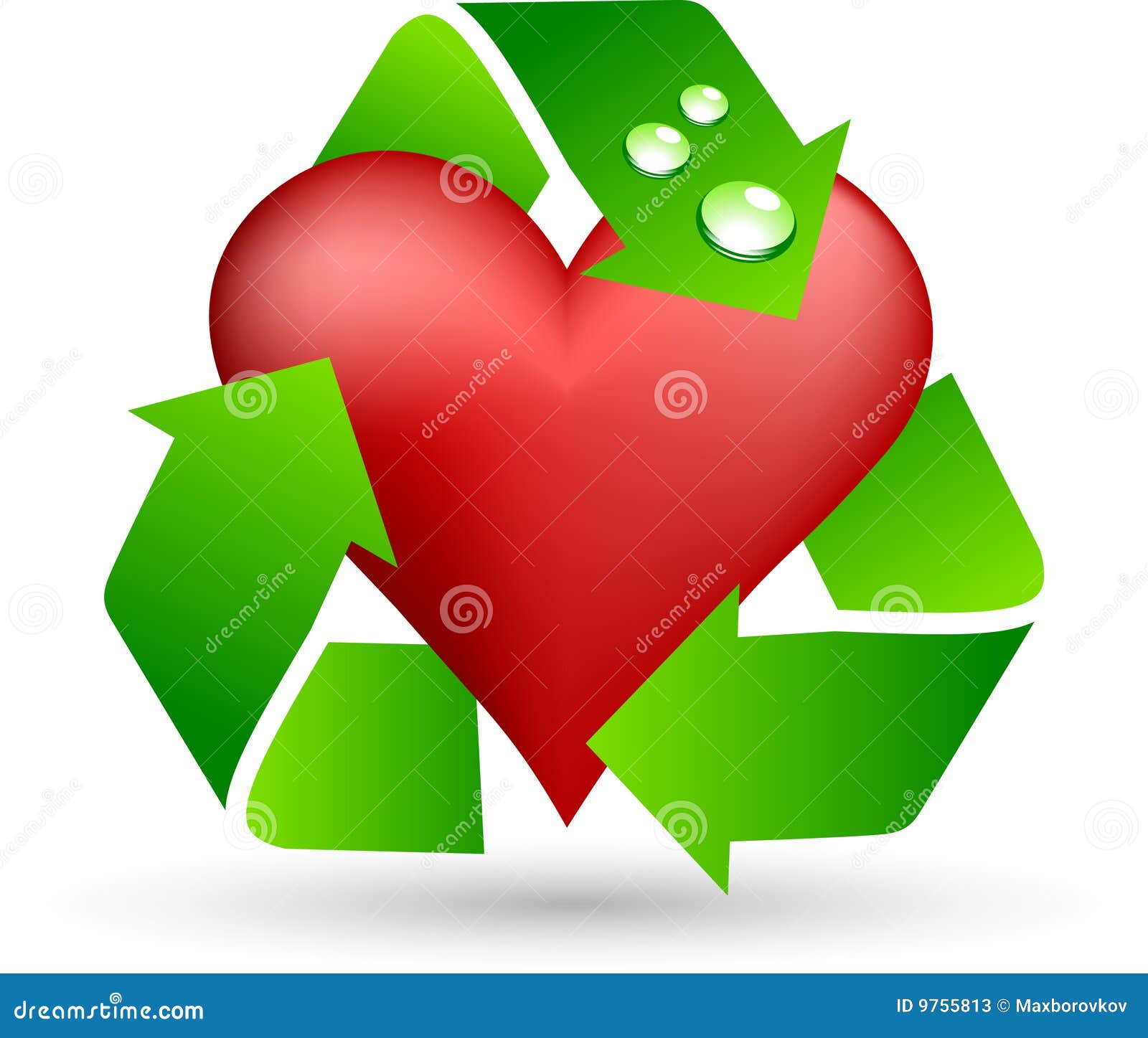 Save love symbol. stock vector. Illustration of icon, garbage - 9755813
