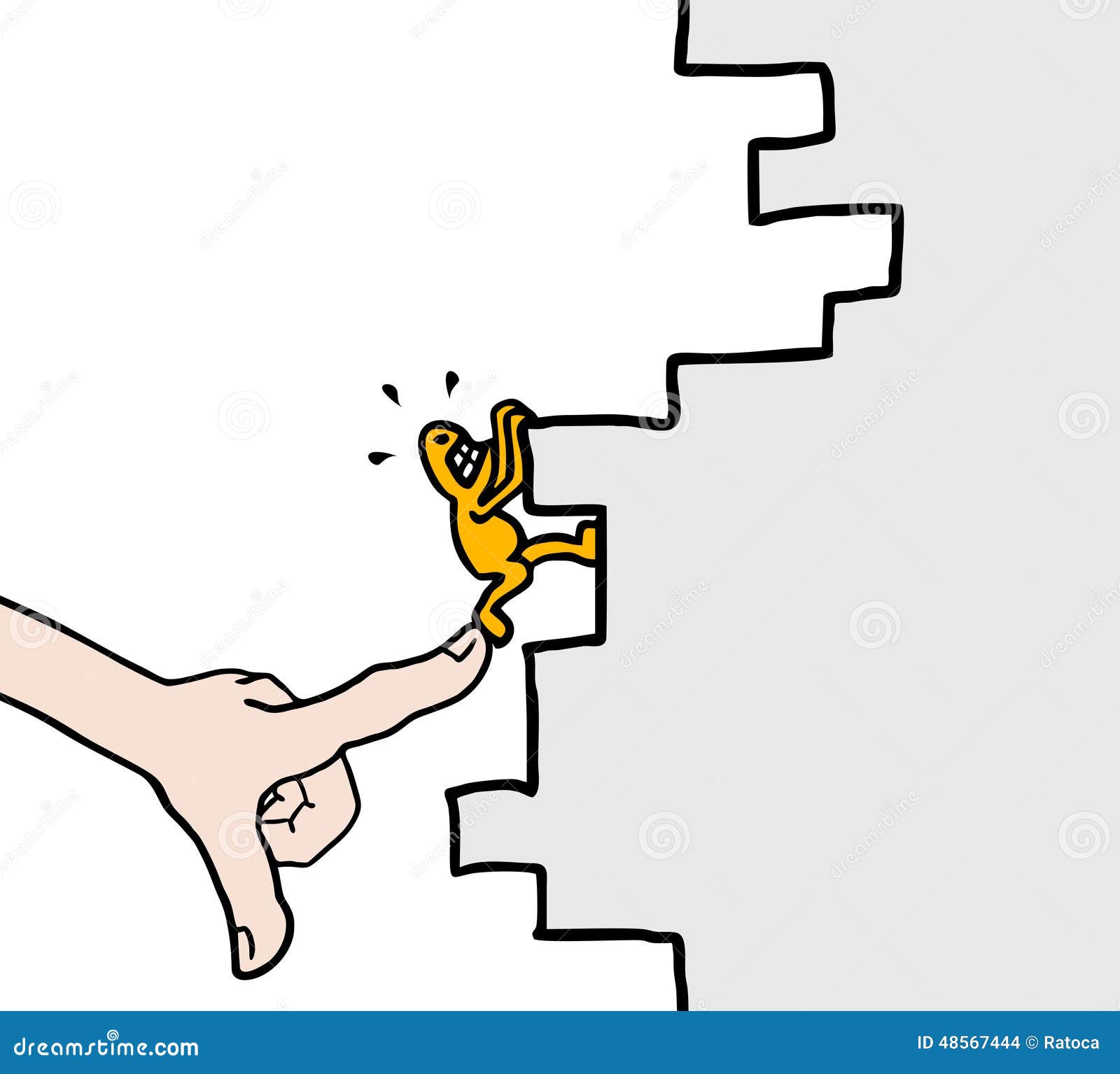 Save man stock vector. Illustration of loose, damage - 48567444