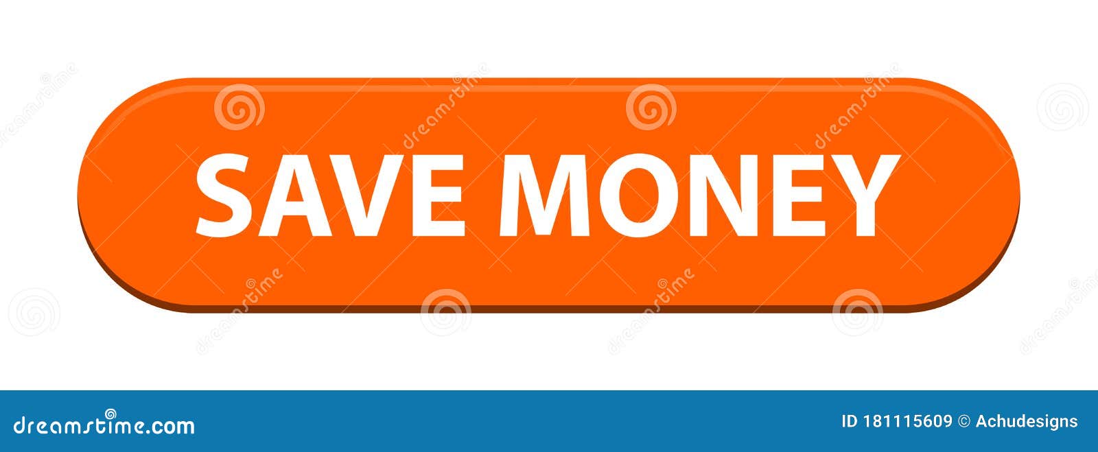 Save money button stock vector. Illustration of deal - 181115609