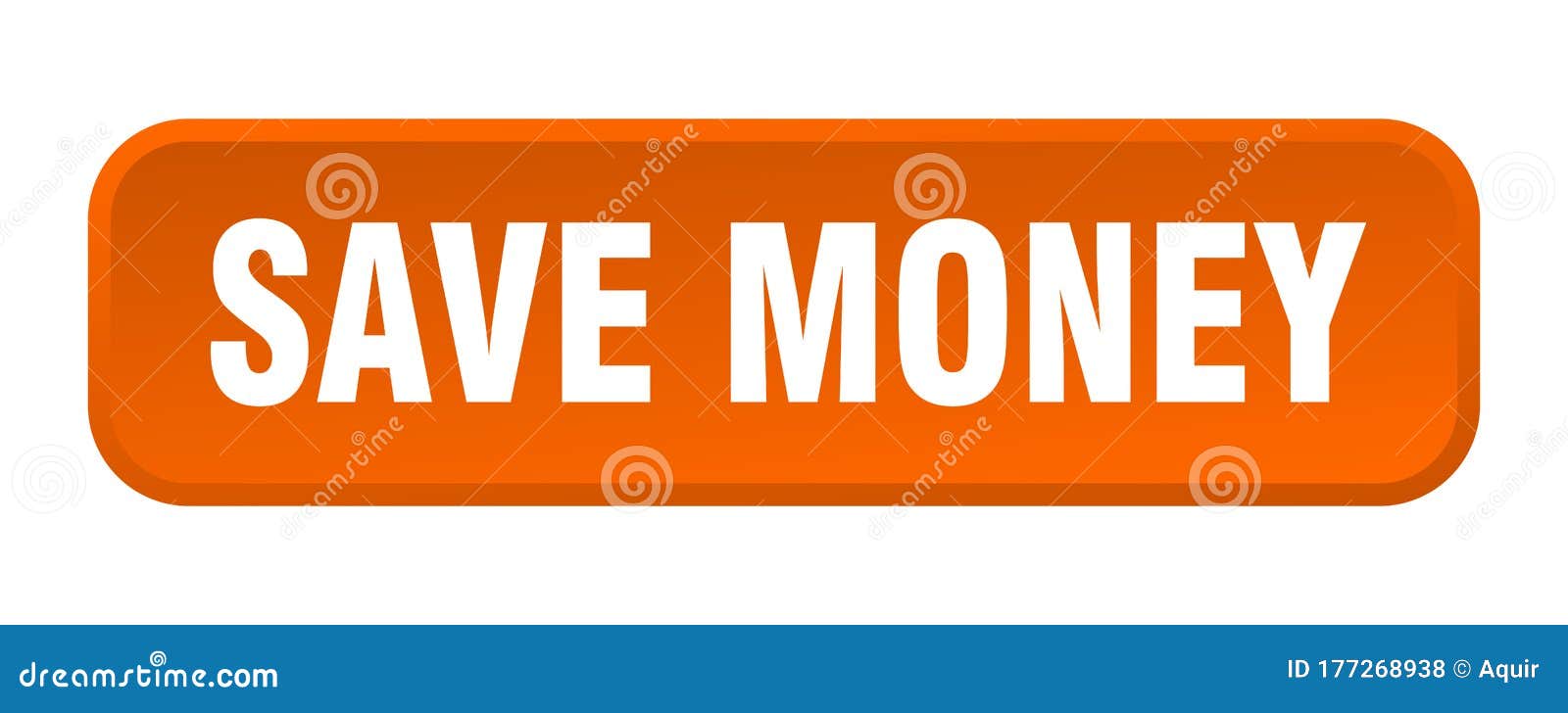 Save Money Button. Save Money Square 3d Push Button Stock Vector ...