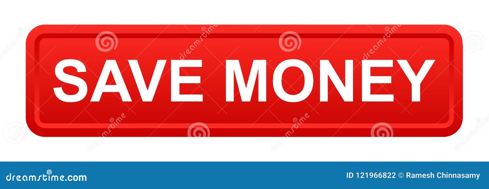 Save money button stock vector. Illustration of deal - 121966822
