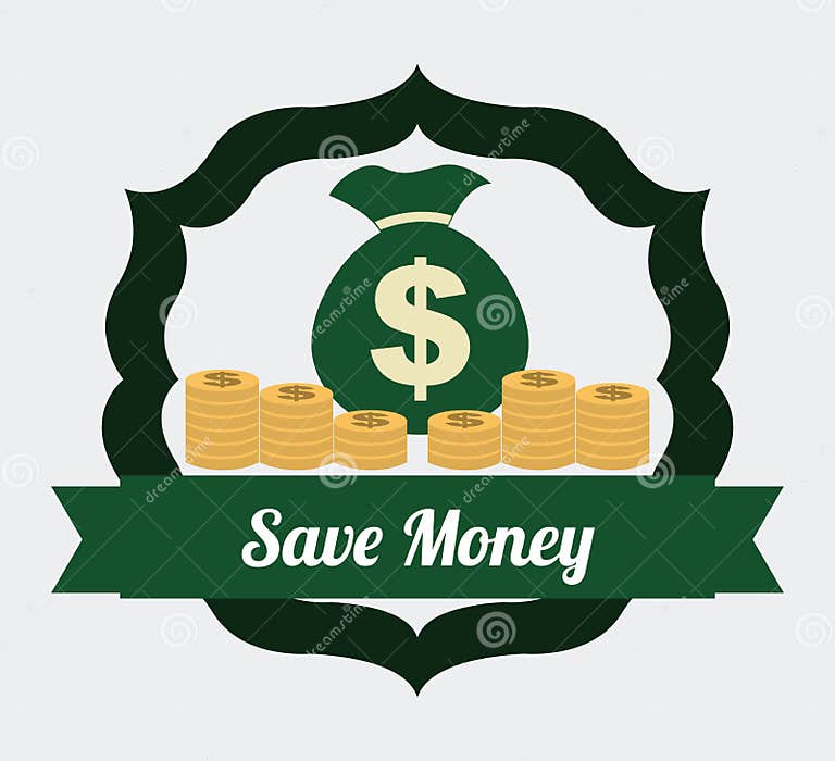 Save money design stock vector. Illustration of dollar - 45744634