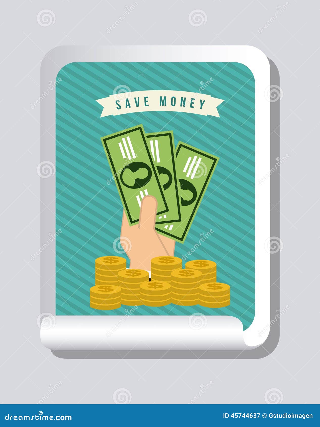 Save money design stock vector. Illustration of stamp - 45744637