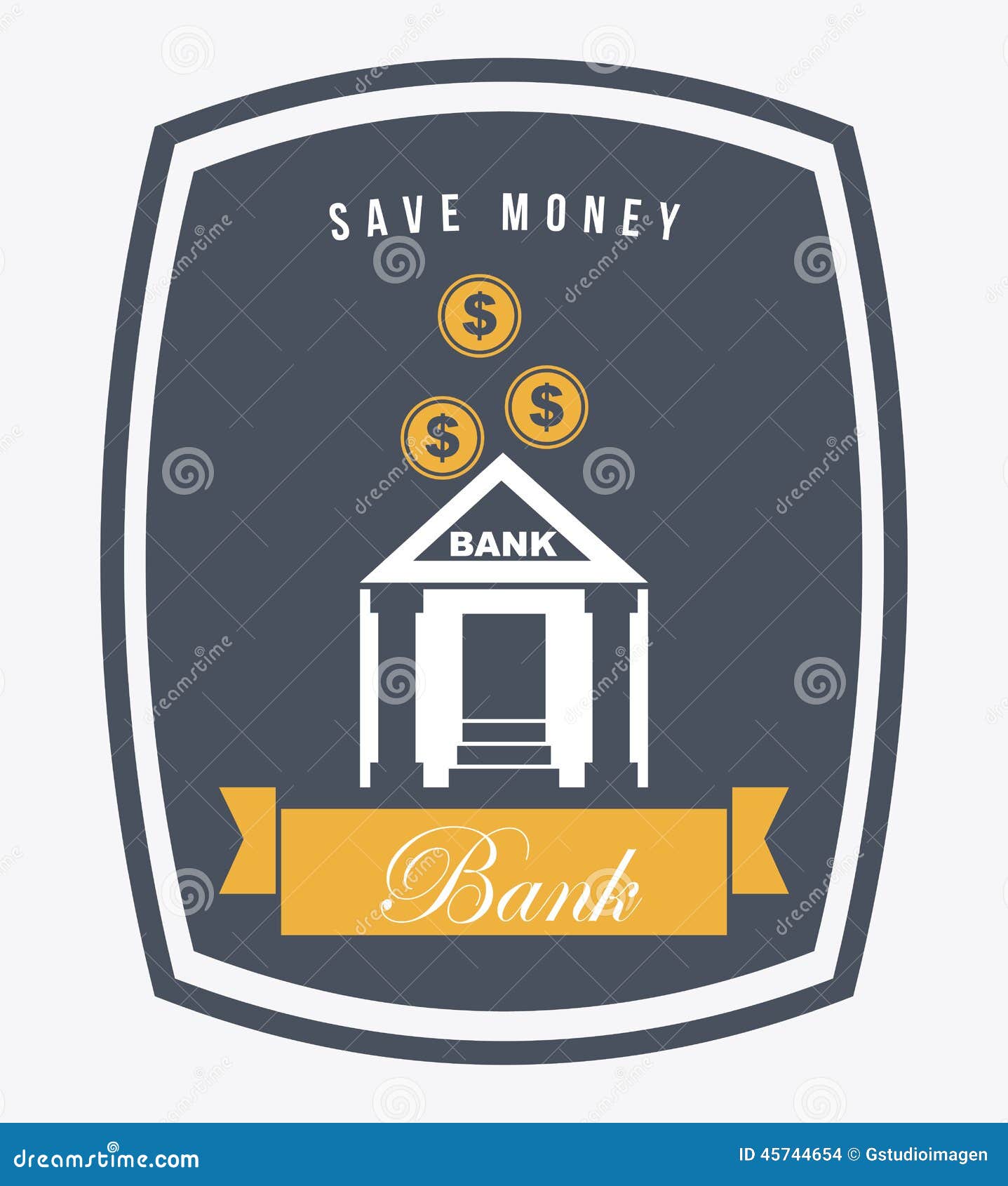Save money design stock vector. Illustration of cash - 45744654