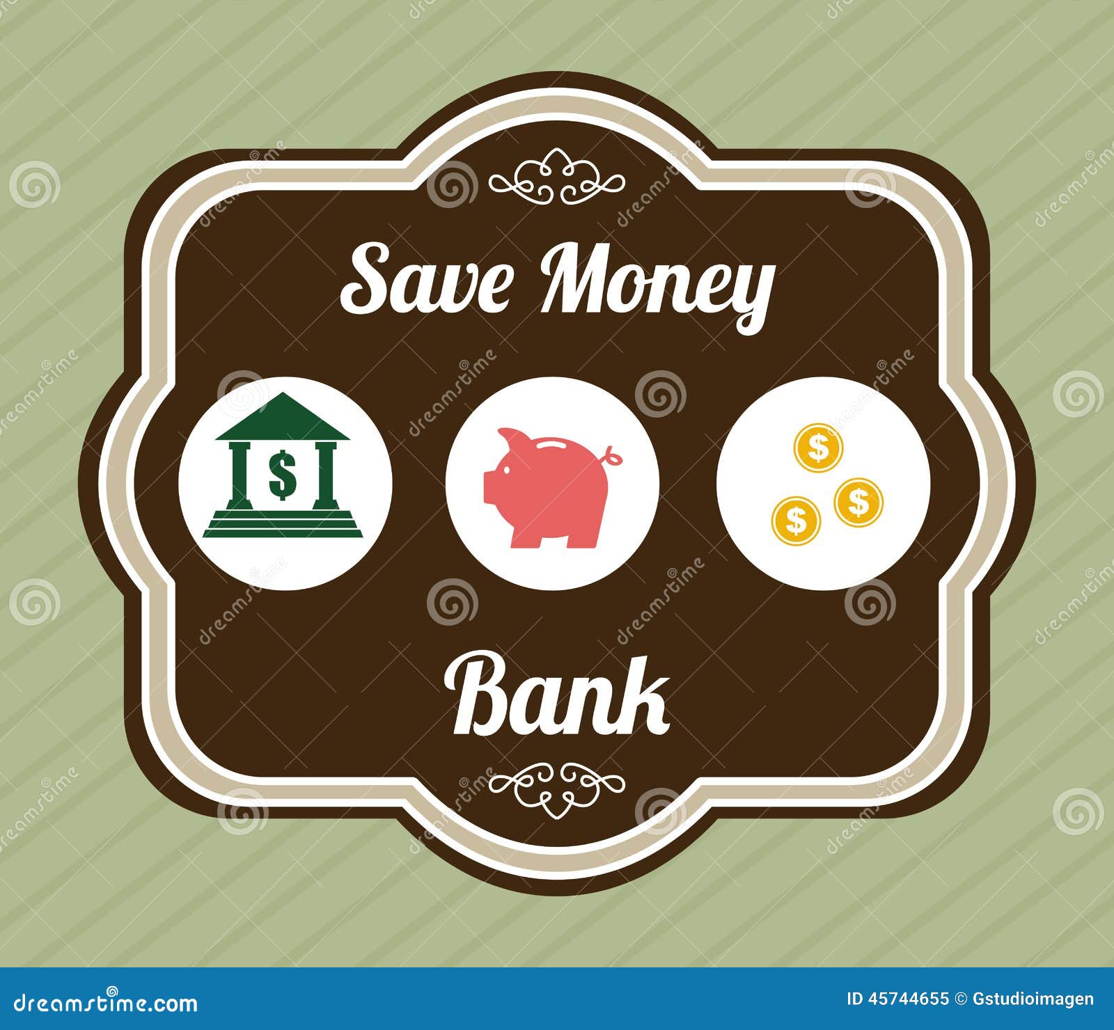 Save money design stock vector. Illustration of collection - 45744655