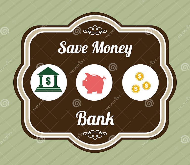 Save money design stock vector. Illustration of collection - 45744655