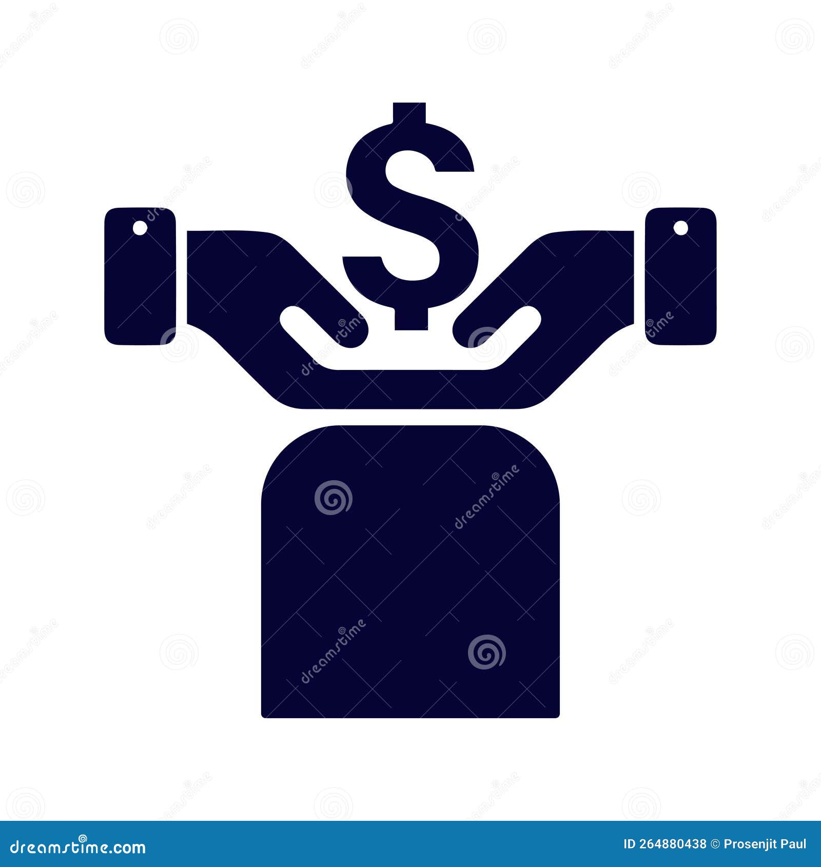 Save money icon stock vector. Illustration of wealth - 264880438