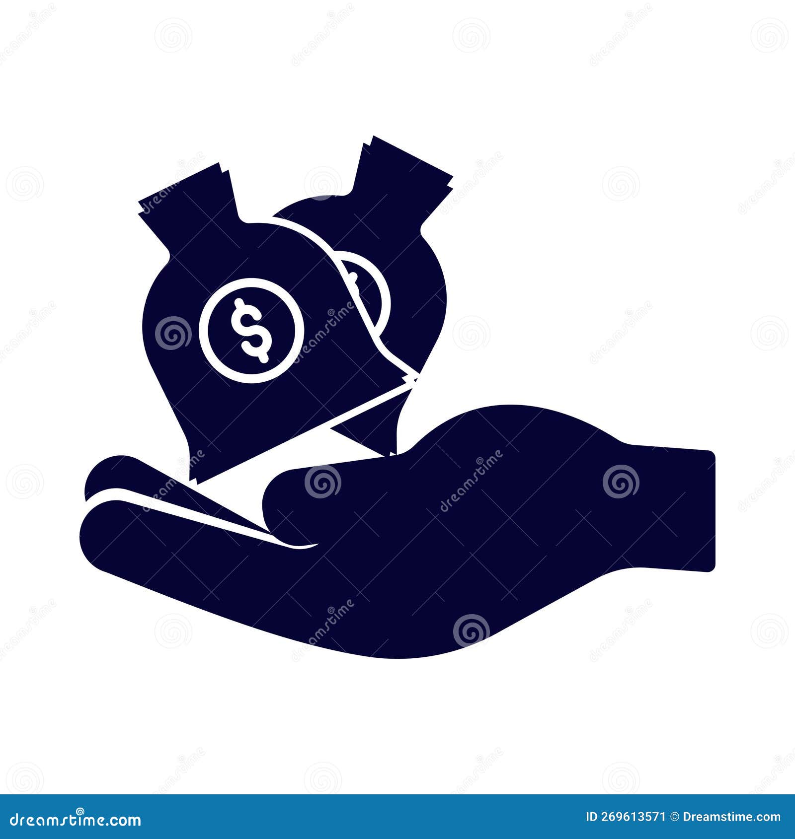 Save money icon stock vector. Illustration of bank, coin - 269613571