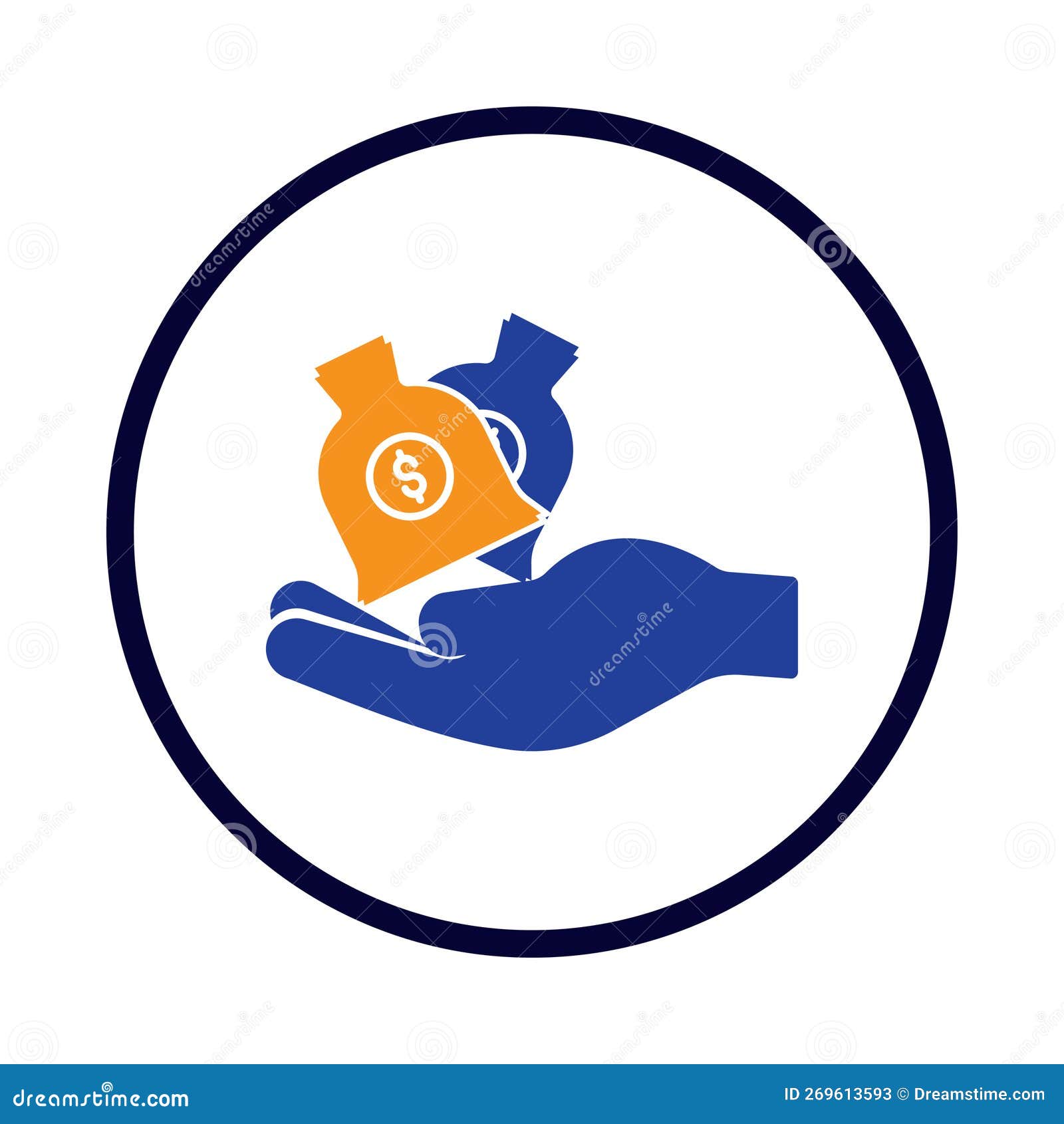Save money icon stock vector. Illustration of banking - 269613593