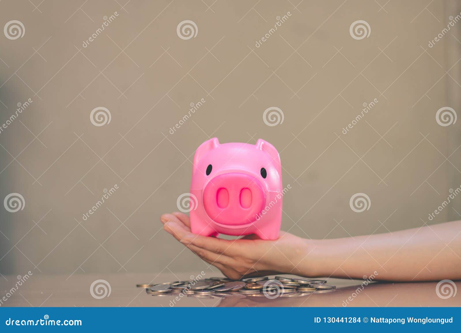 Save Money in Pig Pink for Future Use. Stock Photo - Image of future ...