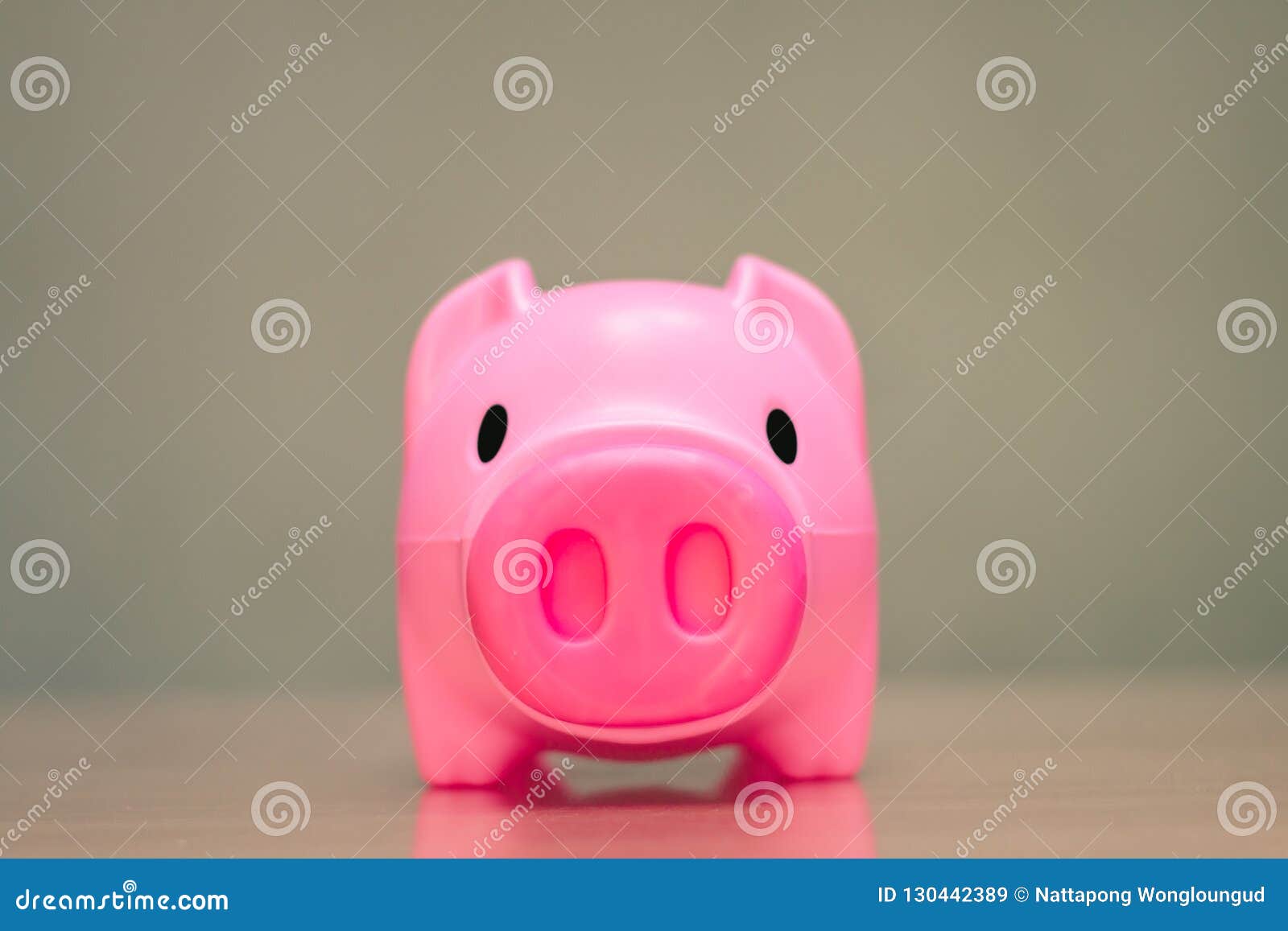 Save Money in Pig Pink for Future Use. Stock Image - Image of bank ...