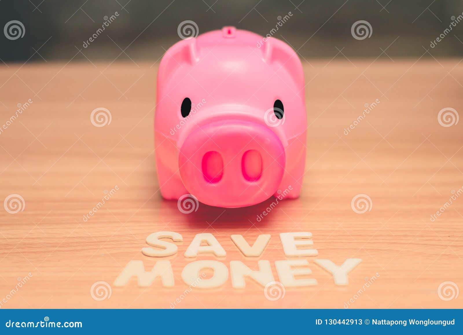 Save Money in Pig Pink for Future Use. Stock Image - Image of nature ...