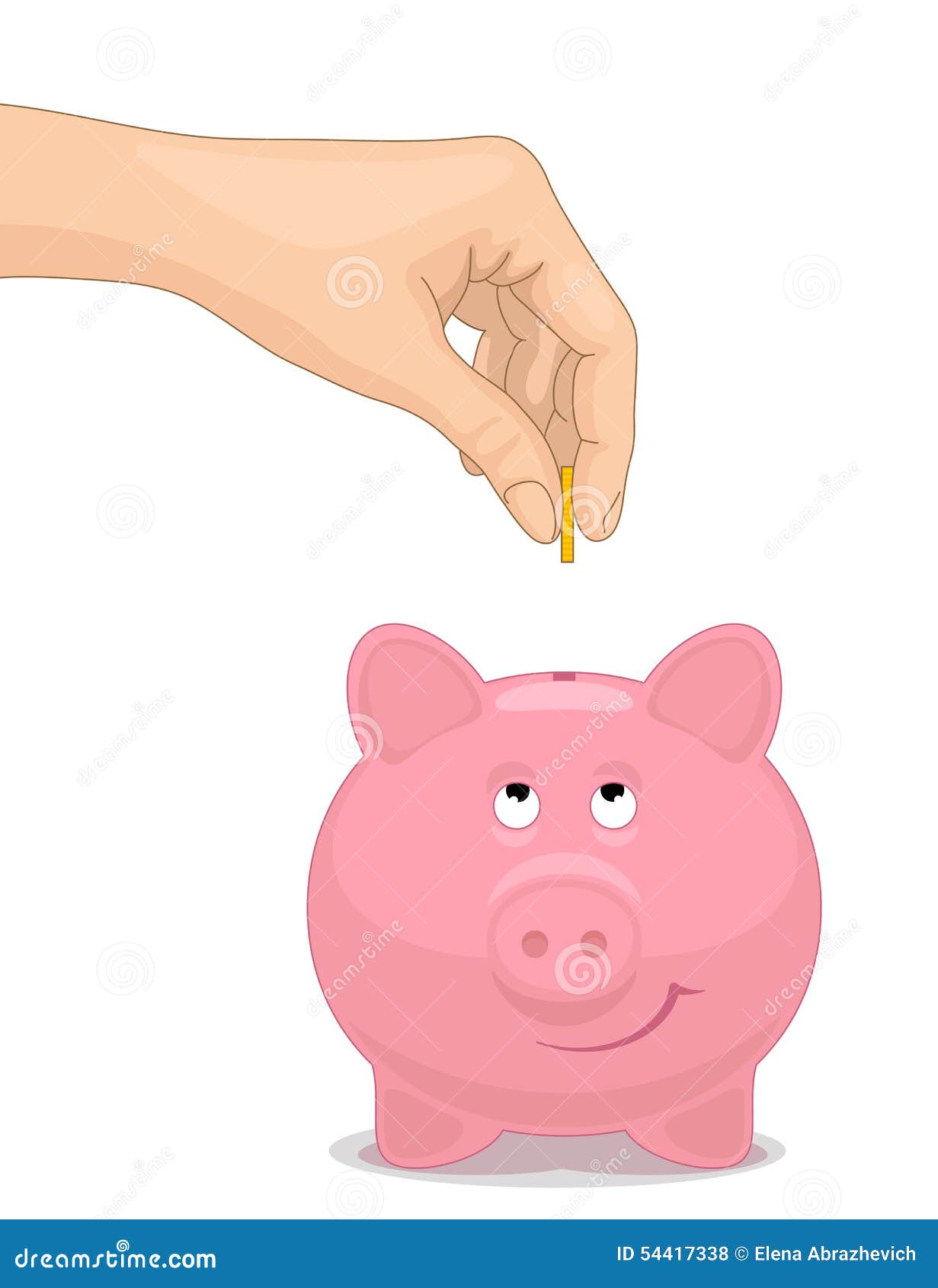 Save money in piggy bank stock vector. Illustration of keeping - 54417338 Save money in piggy bank stock vector. Illustration of keeping - 54417338