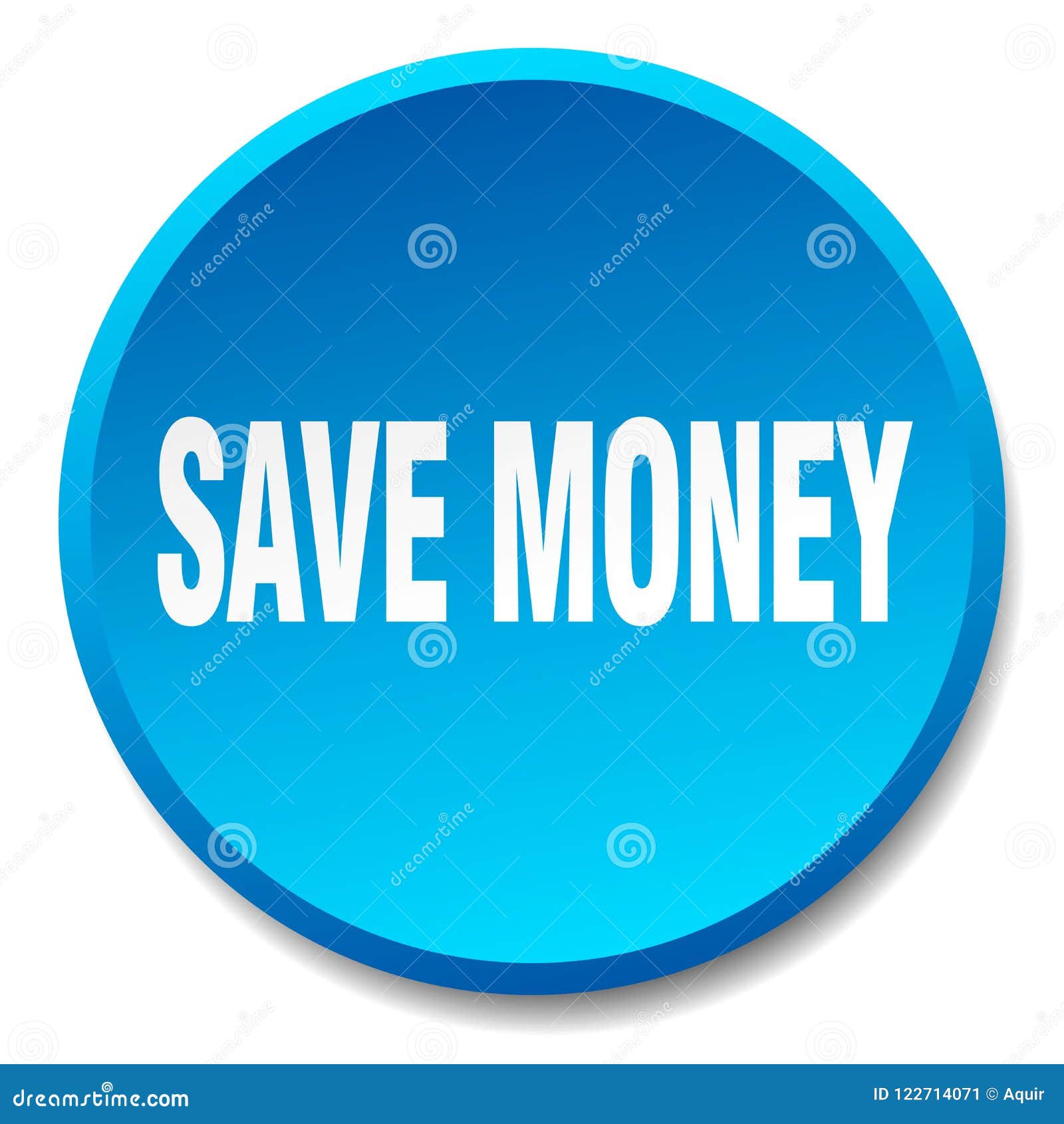 Save money button stock vector. Illustration of shadow - 122714071