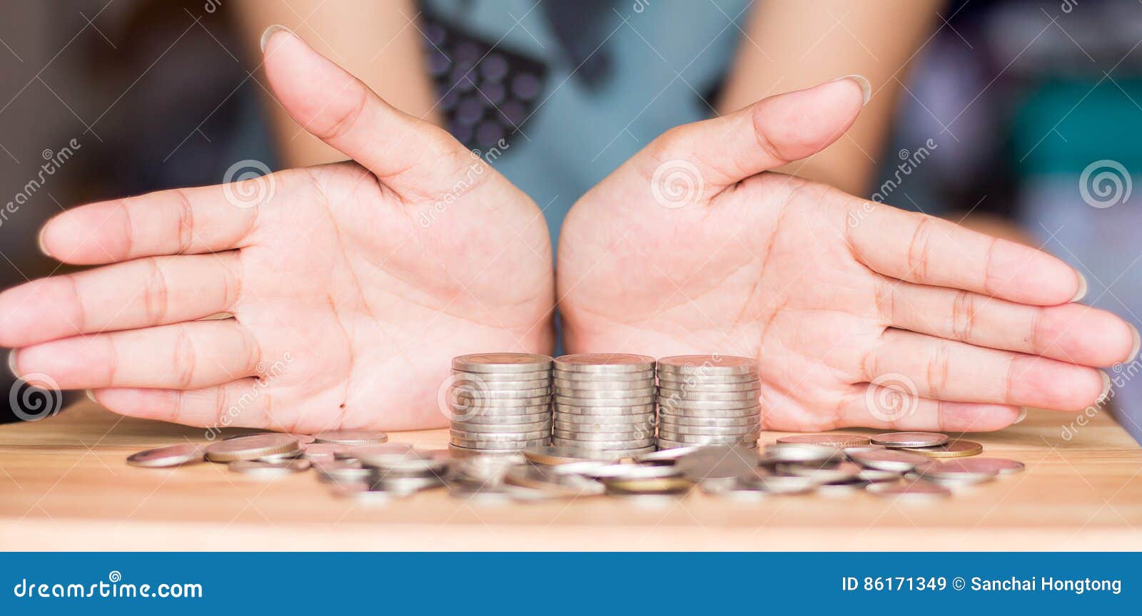 Save Money with Stack Money Coin Stock Image - Image of banking ...