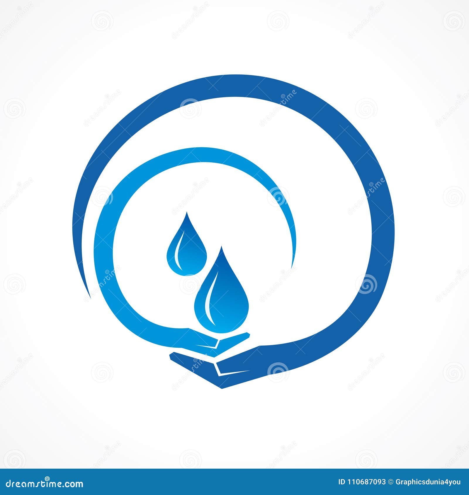 Save Nature Concept World Water Day Stock Vector Illustration Of