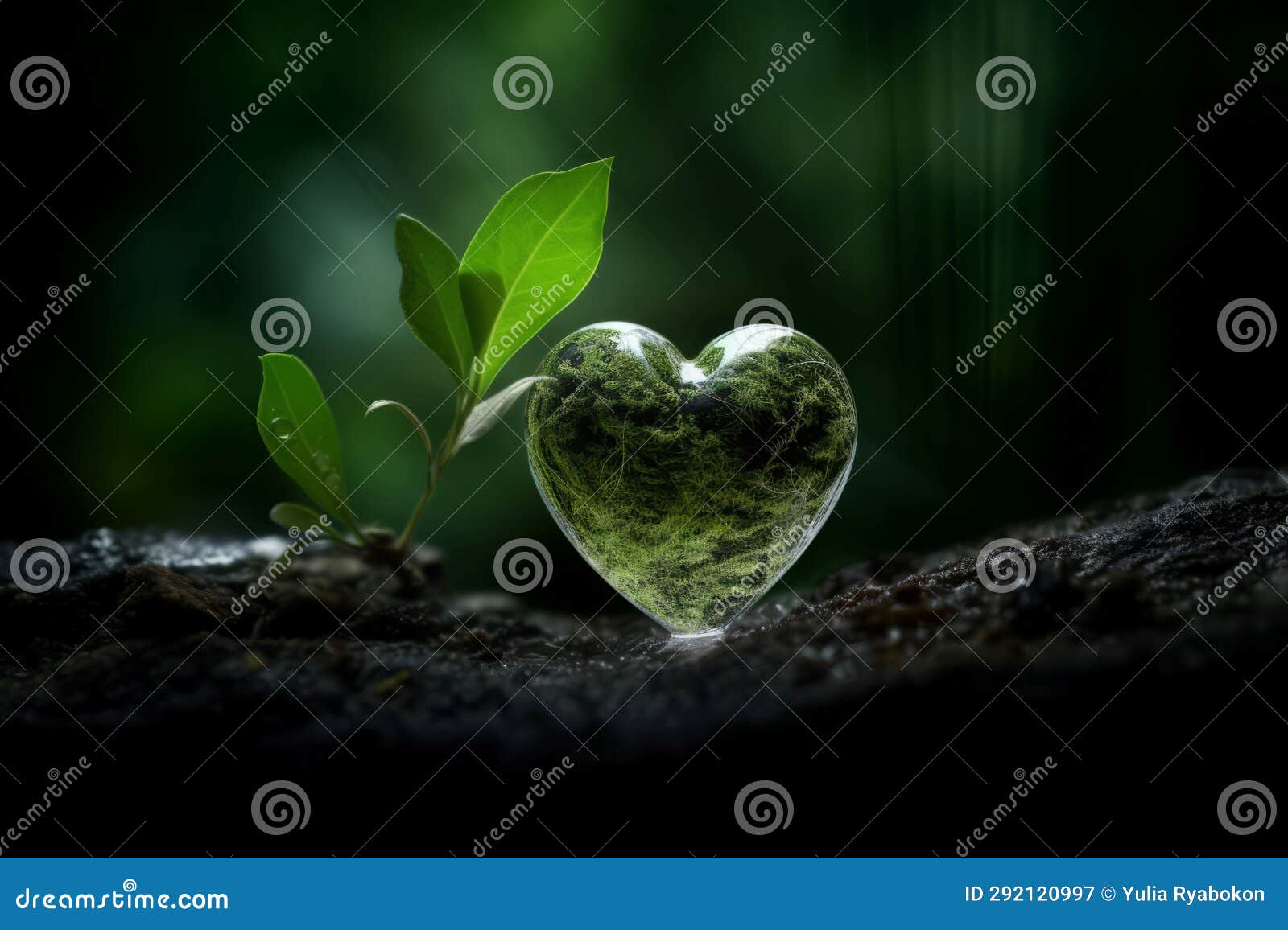 Save Nature Heart. Generate Ai Stock Image - Image of protection, relax ...