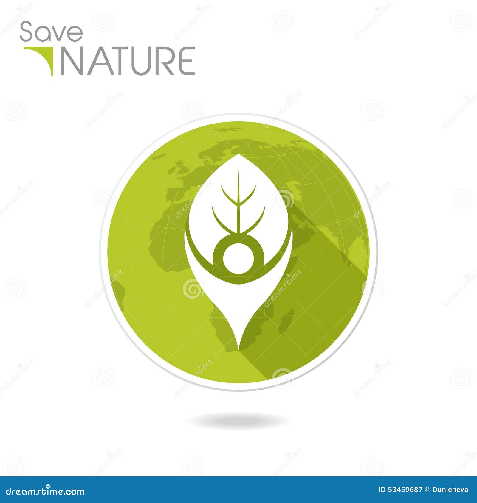Save Nature Icon stock vector. Illustration of clean - 53459687