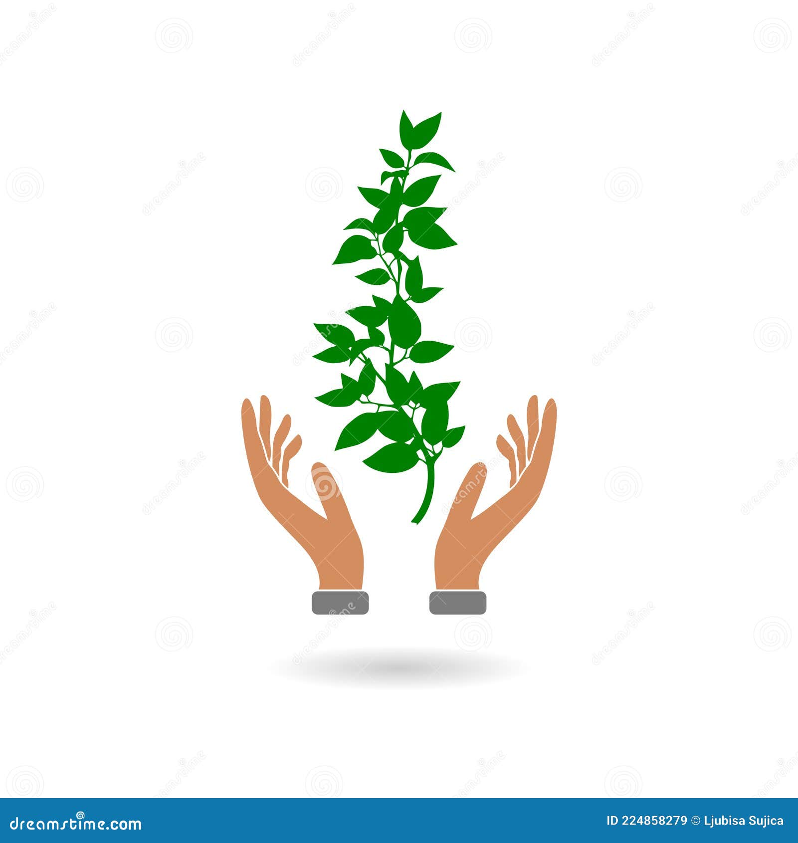 Save Nature Icon with Shadow Stock Vector - Illustration of earth ...