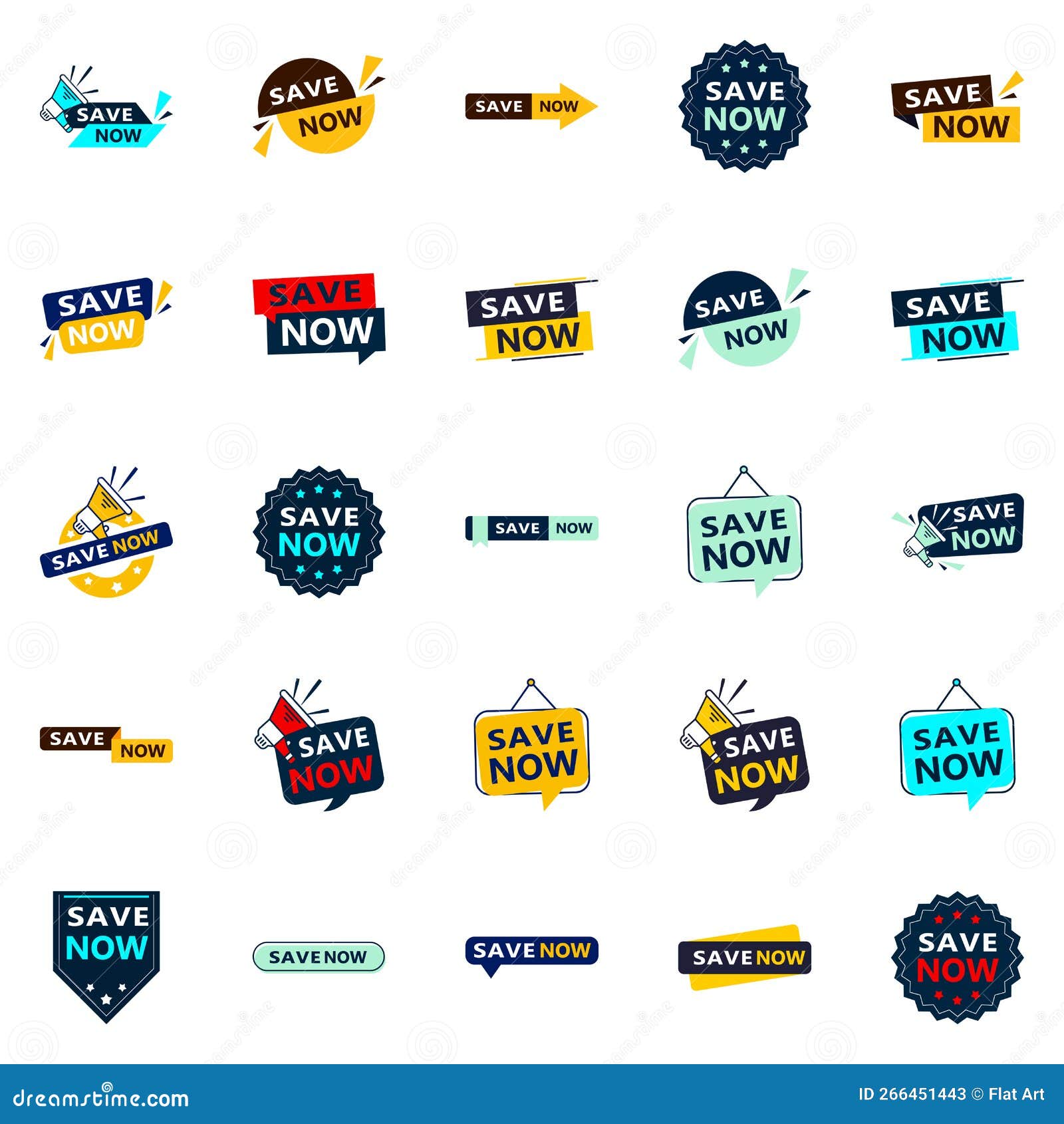 Save Now 25 Eye Catching Typographic Banners for Boosting Saving Stock ...