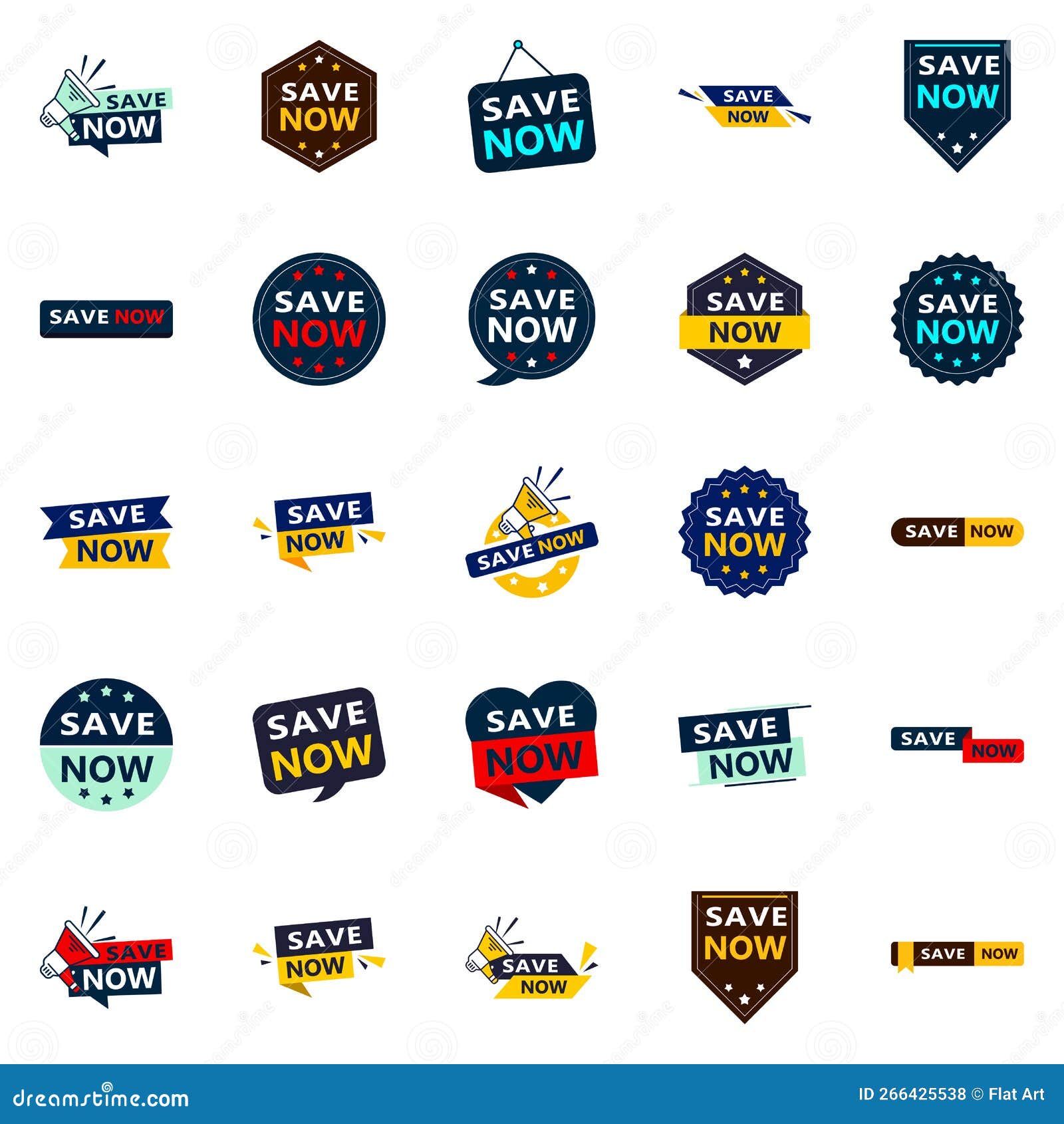 Save Now 25 Eye Catching Typographic Banners for Boosting Savings Stock ...