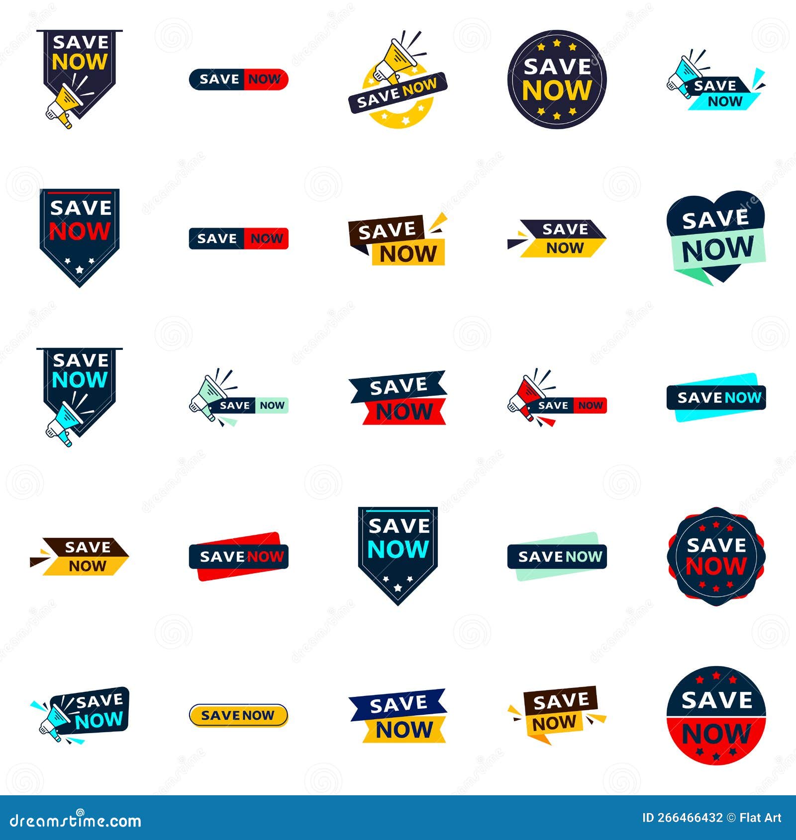 Save Now 25 Eye Catching Typographic Banners for Boosting Savings Stock ...