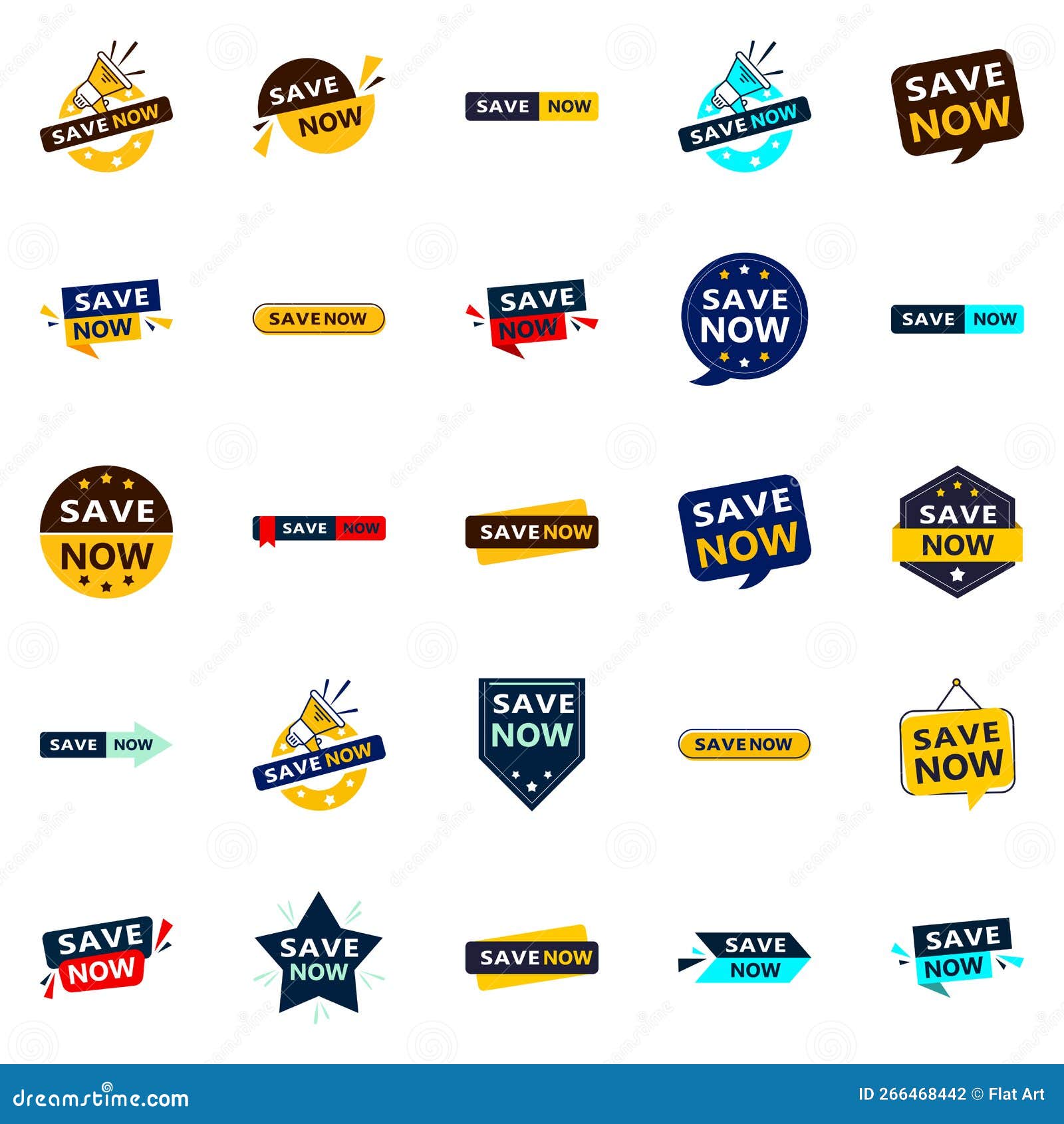 Save Now 25 Eye Catching Typographic Banners for Boosting Savings Stock ...