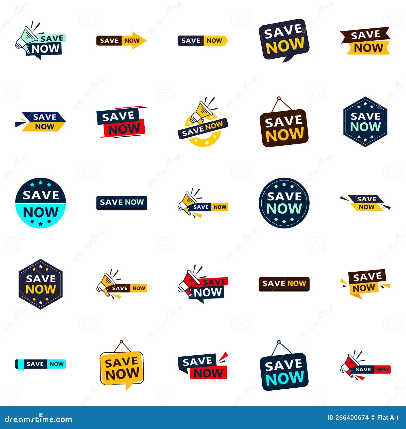 Save Now 25 Eye Catching Typographic Banners for Driving Savings Stock ...