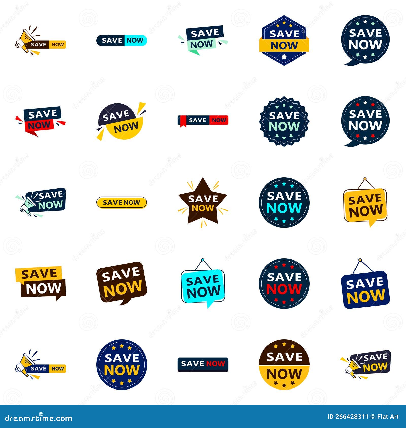 Save Now 25 Eye Catching Typographic Banners for Driving Savings Stock ...